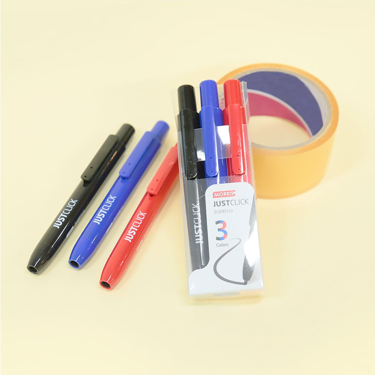 MochiThings: 3pcs Retractable Permanent Marker Set