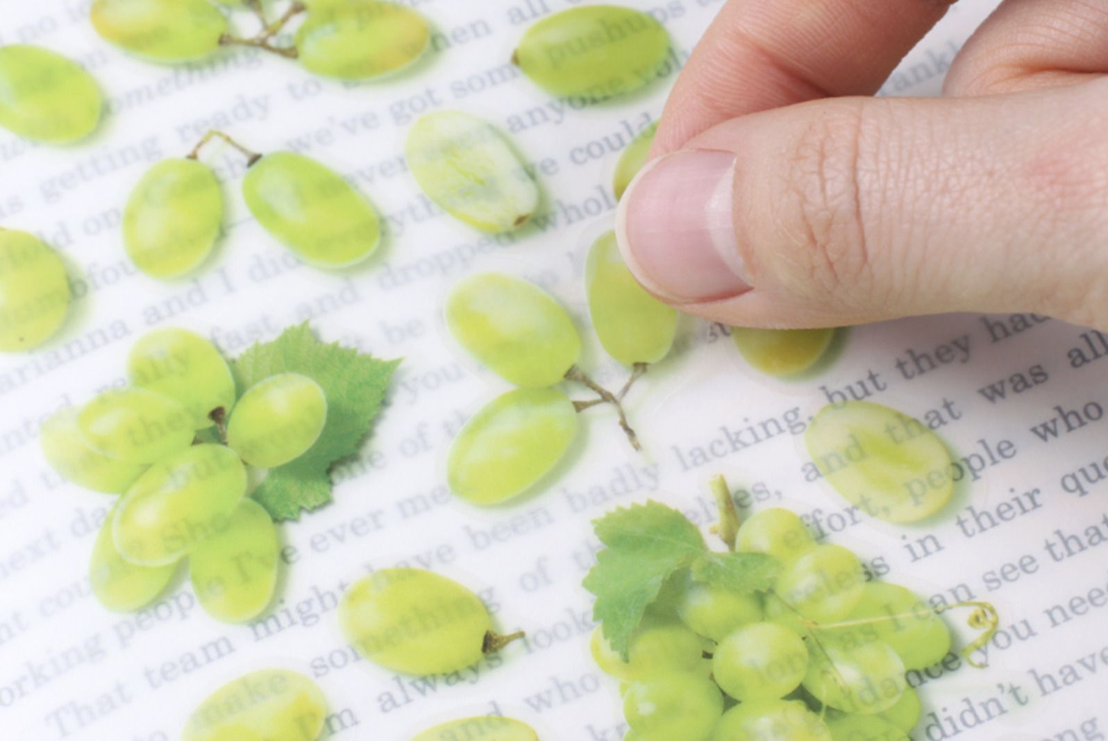 MochiThings: Green Grape Pressed Fruit Sticker