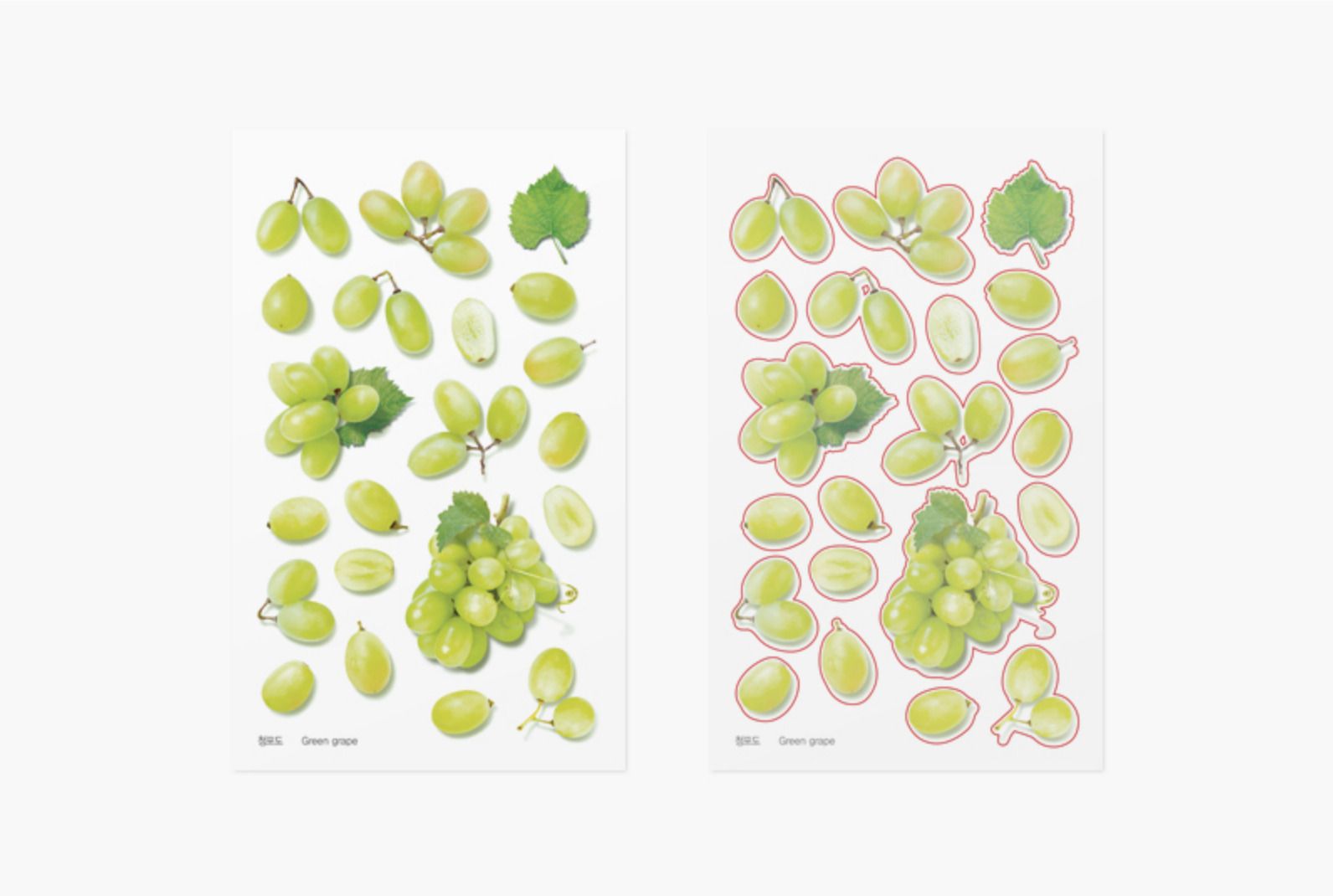 MochiThings: Green Grape Pressed Fruit Sticker