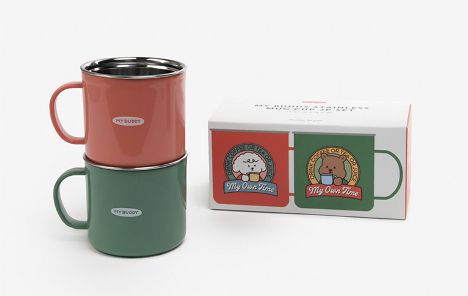 MochiThings: 2pcs Stainless Steel Mug Set