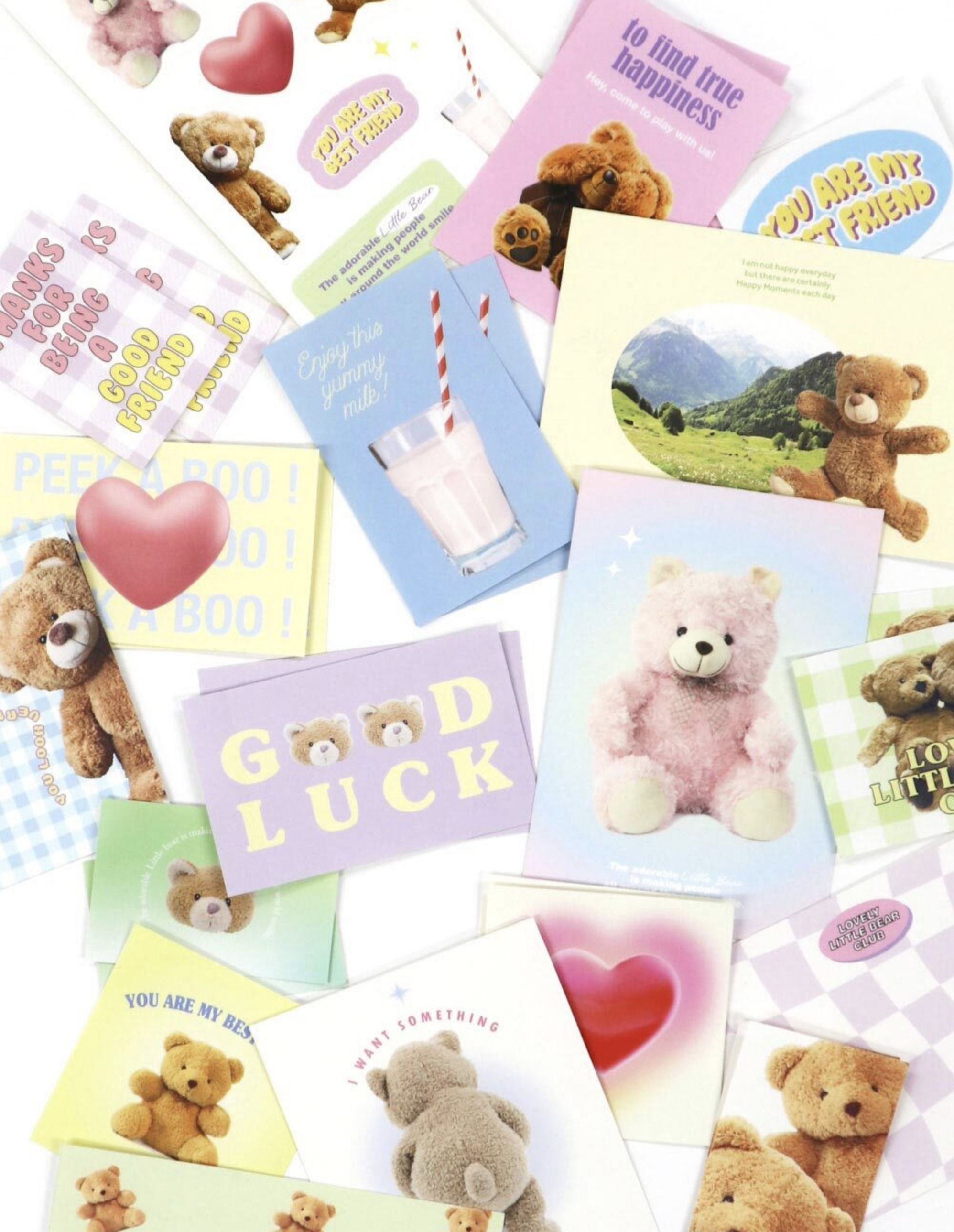 MochiThings: 30pcs Little Bear Deco Sticker Set