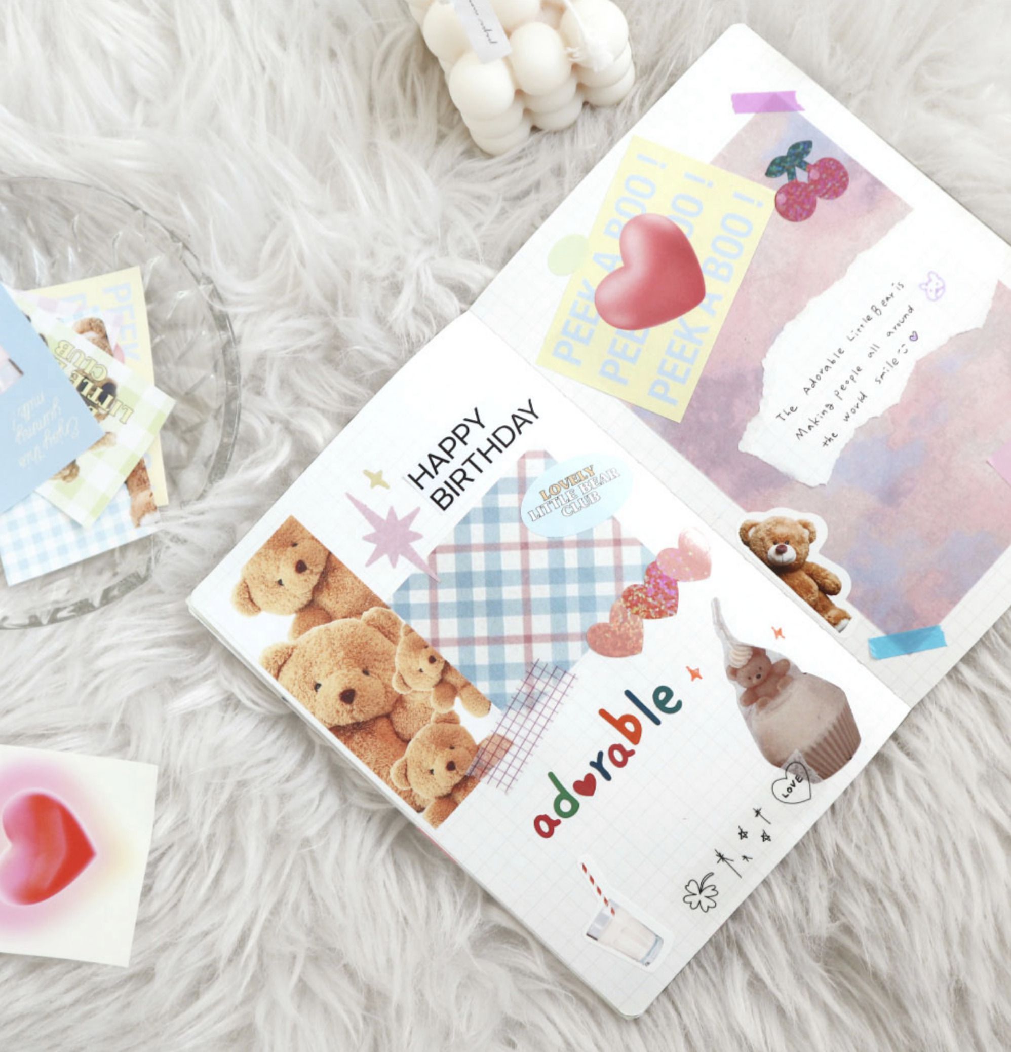 MochiThings: 30pcs Little Bear Deco Sticker Set