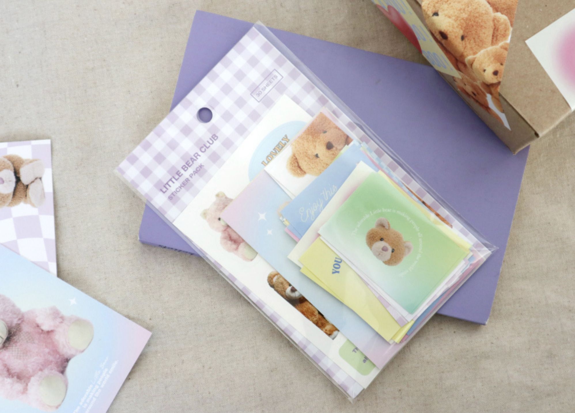 MochiThings: 30pcs Little Bear Deco Sticker Set