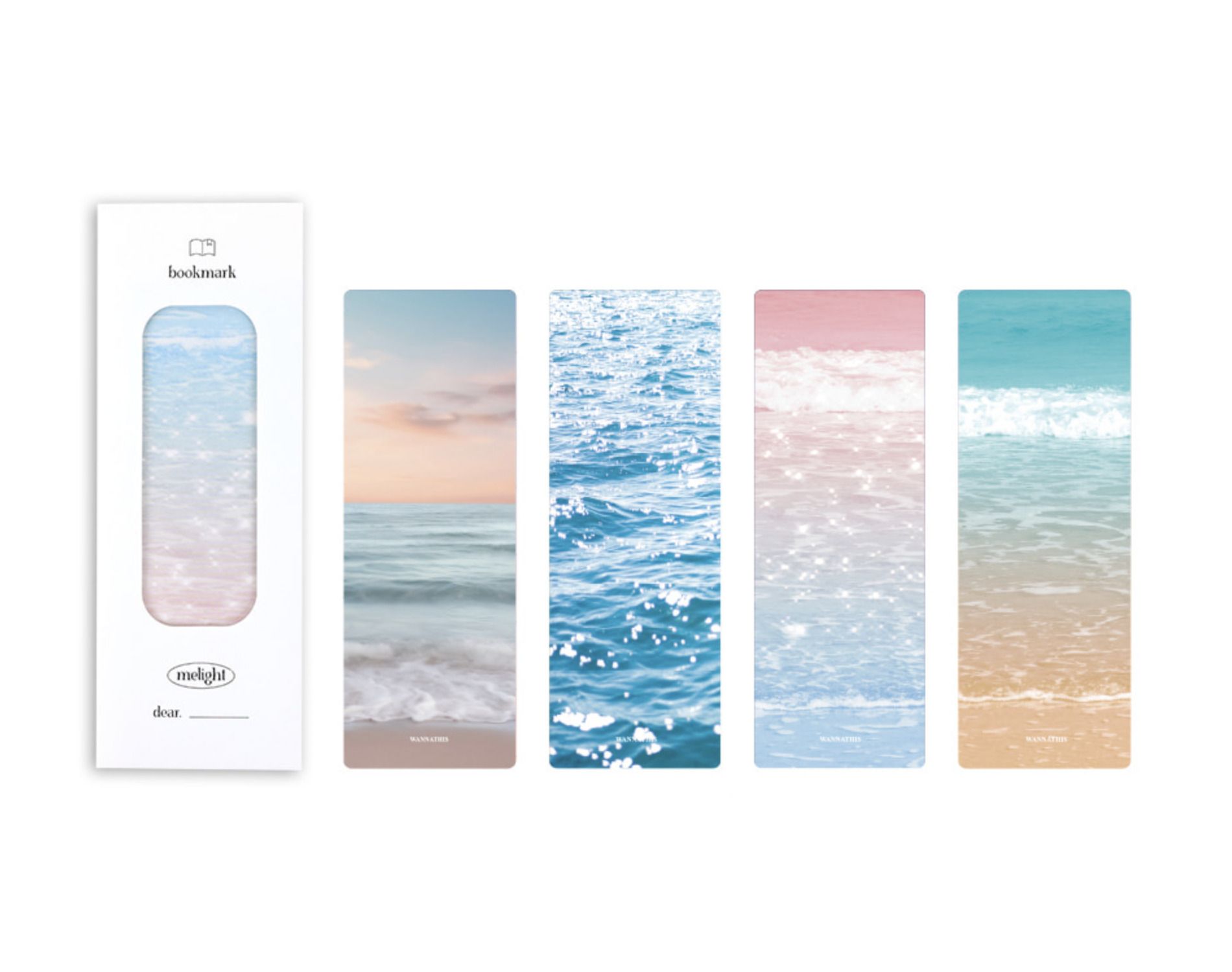 MochiThings: 4pcs Photograph Translucent Bookmark