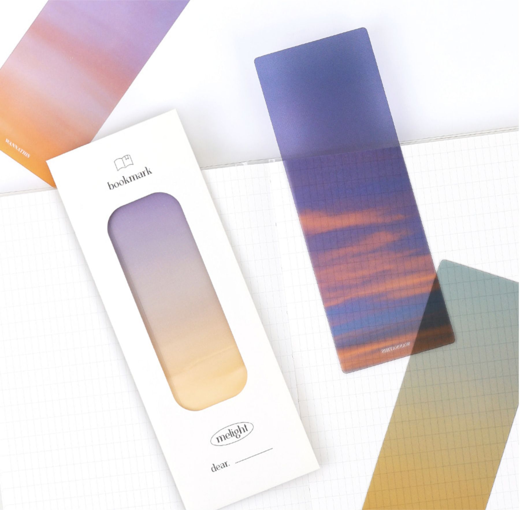 MochiThings: 4pcs Photograph Translucent Bookmark