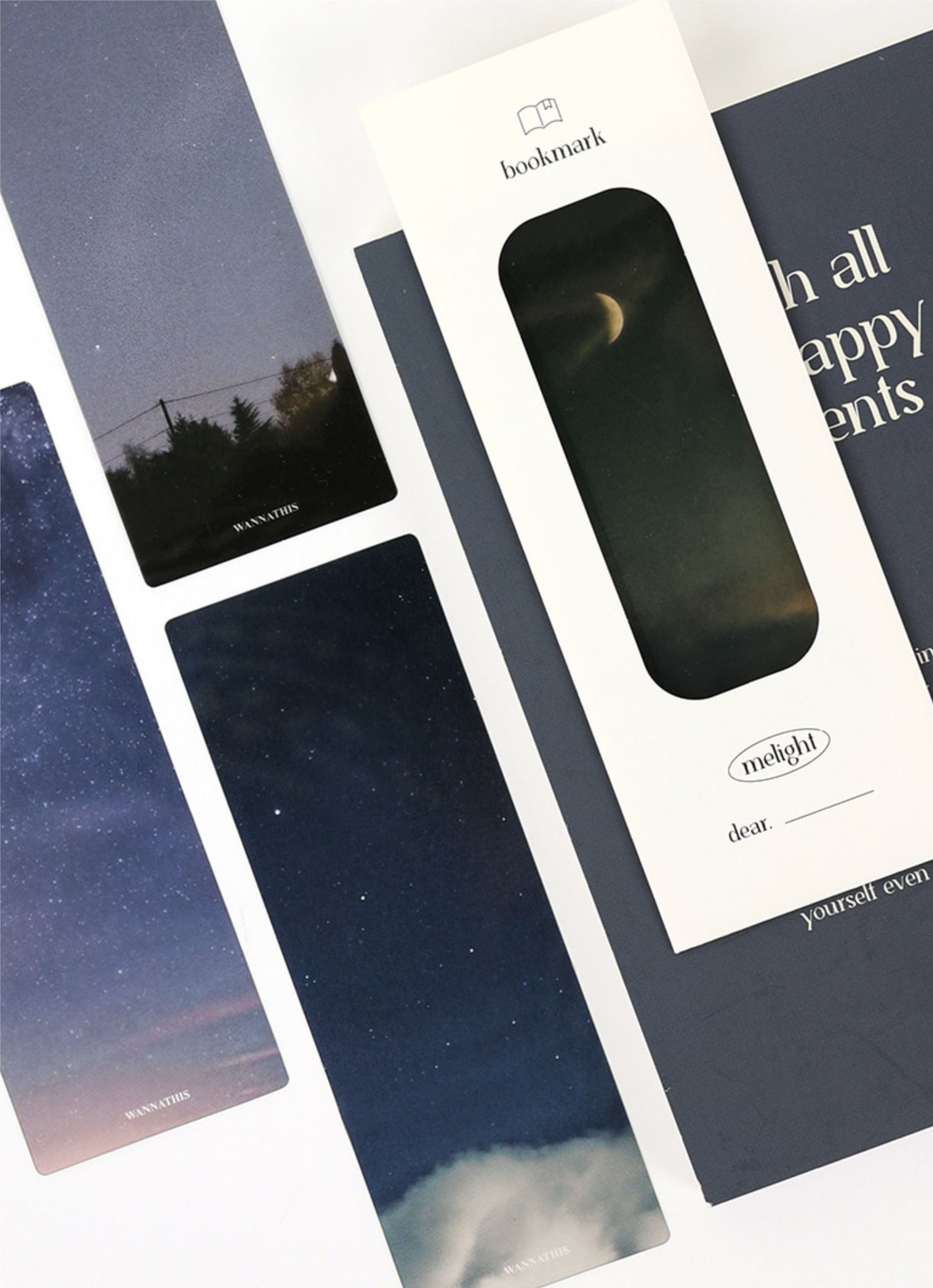 MochiThings: 4pcs Photograph Translucent Bookmark