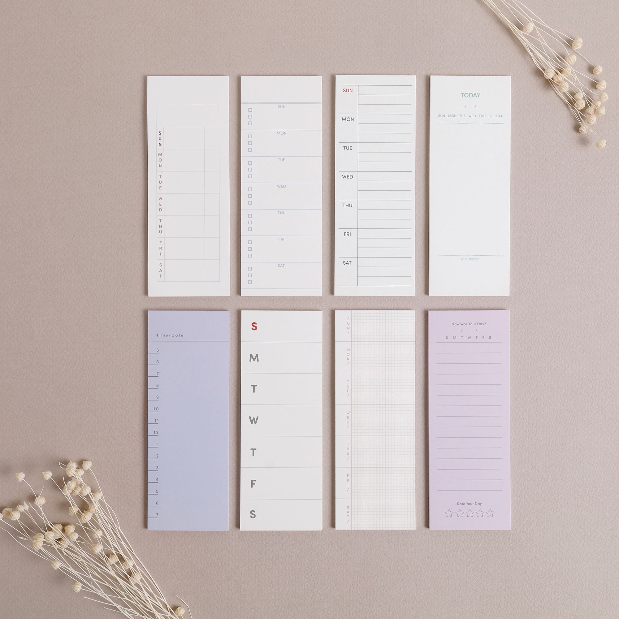 MochiThings: Slim Schedule Sticky Note v2