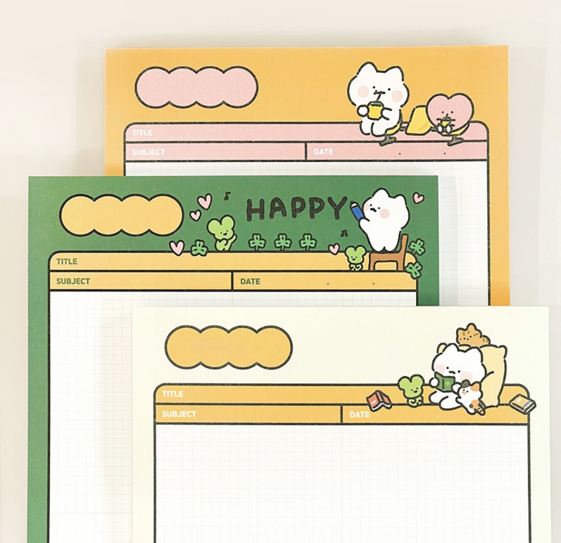 MochiThings: Cat B5 Pastel Notepad v2