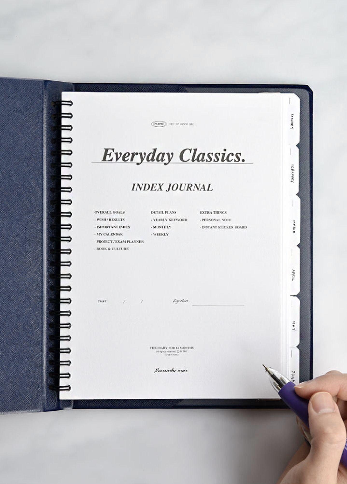 MochiThings: Classy Standard Index Weekly Planner
