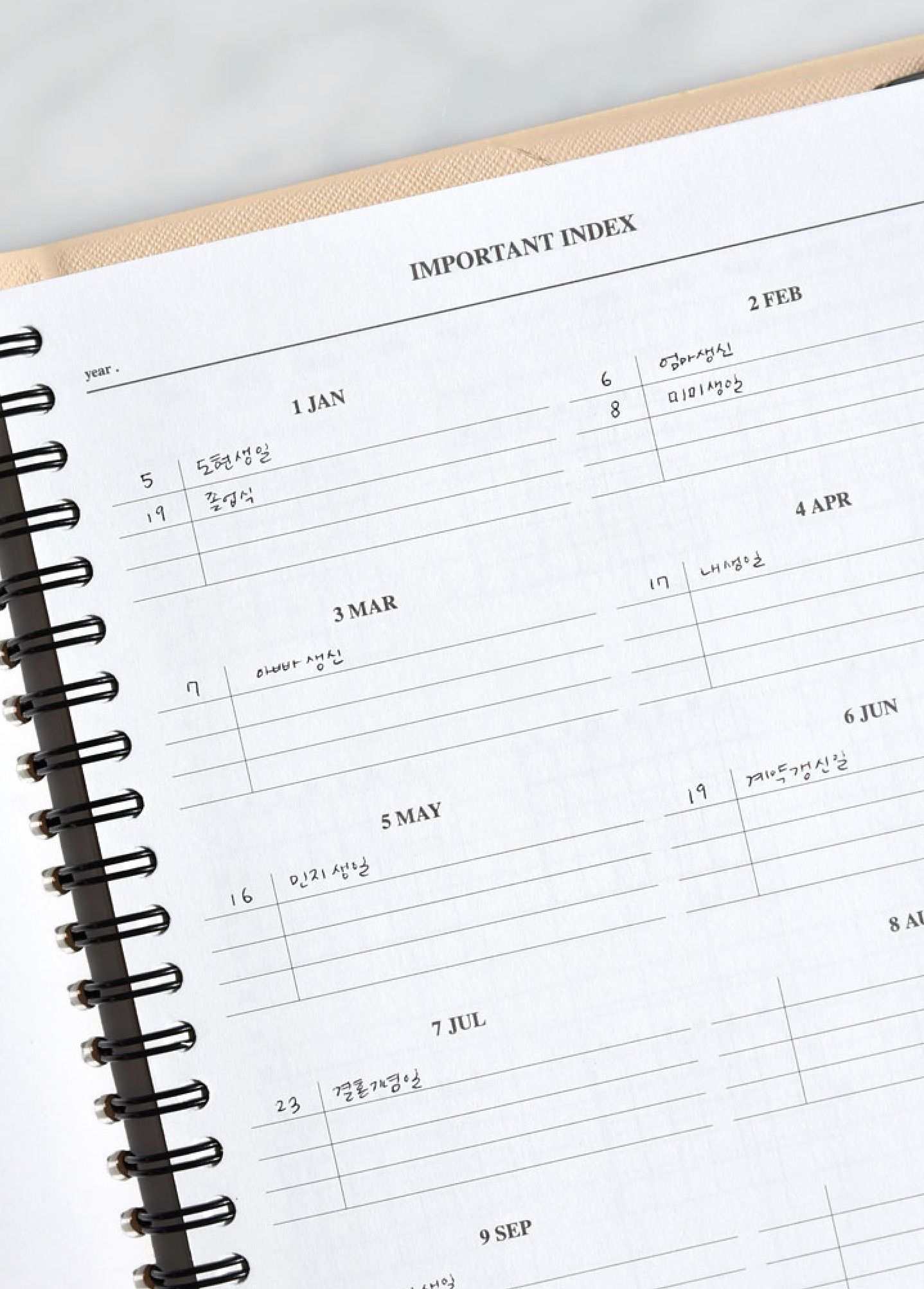 MochiThings: Classy Standard Index Weekly Planner