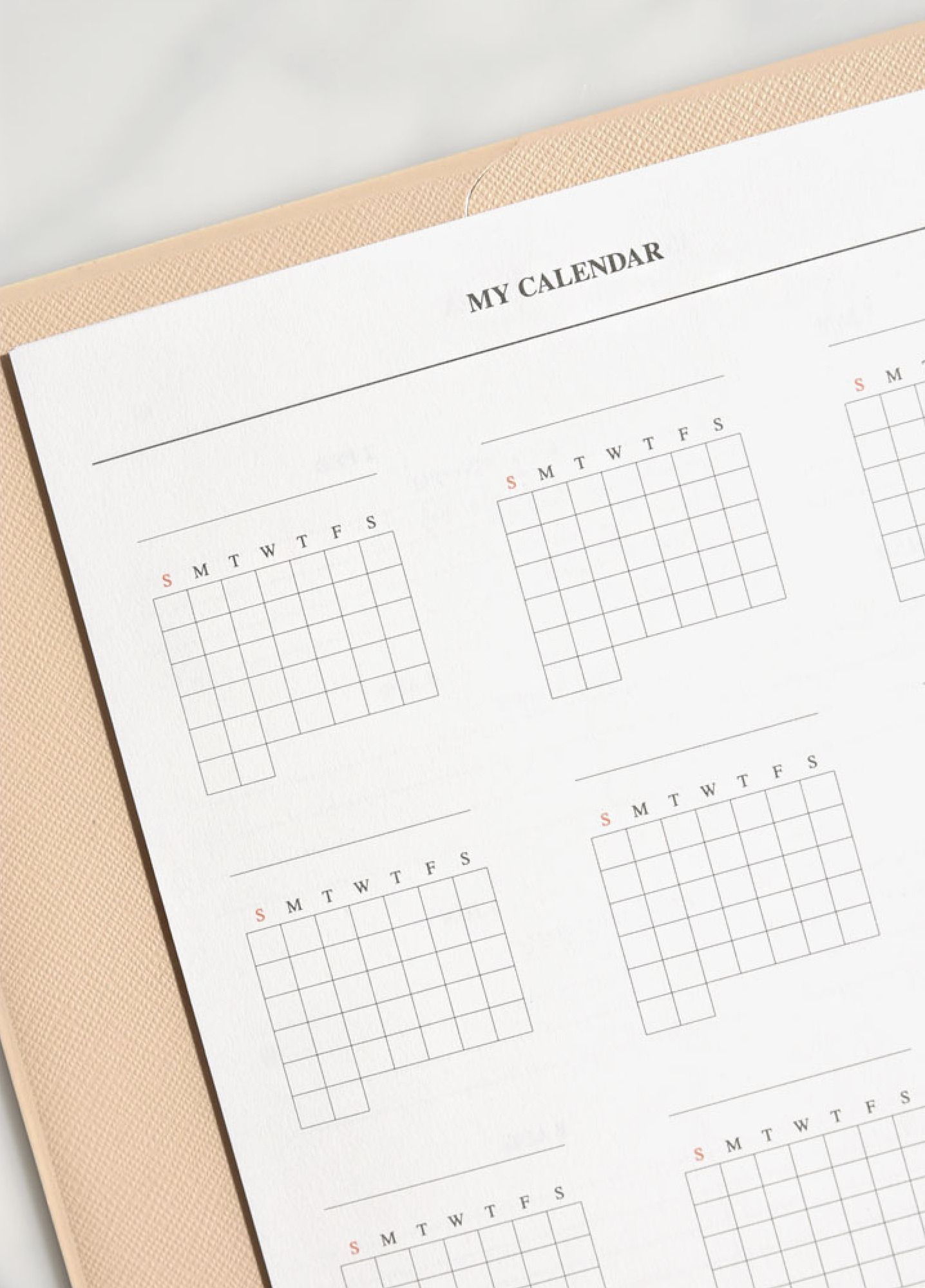 MochiThings: Classy Standard Index Weekly Planner