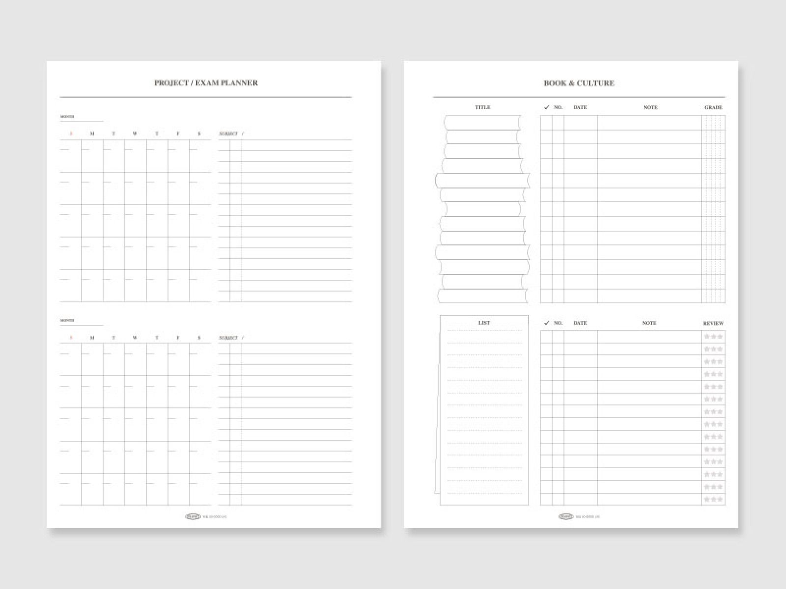MochiThings: Classy Standard Index Weekly Planner