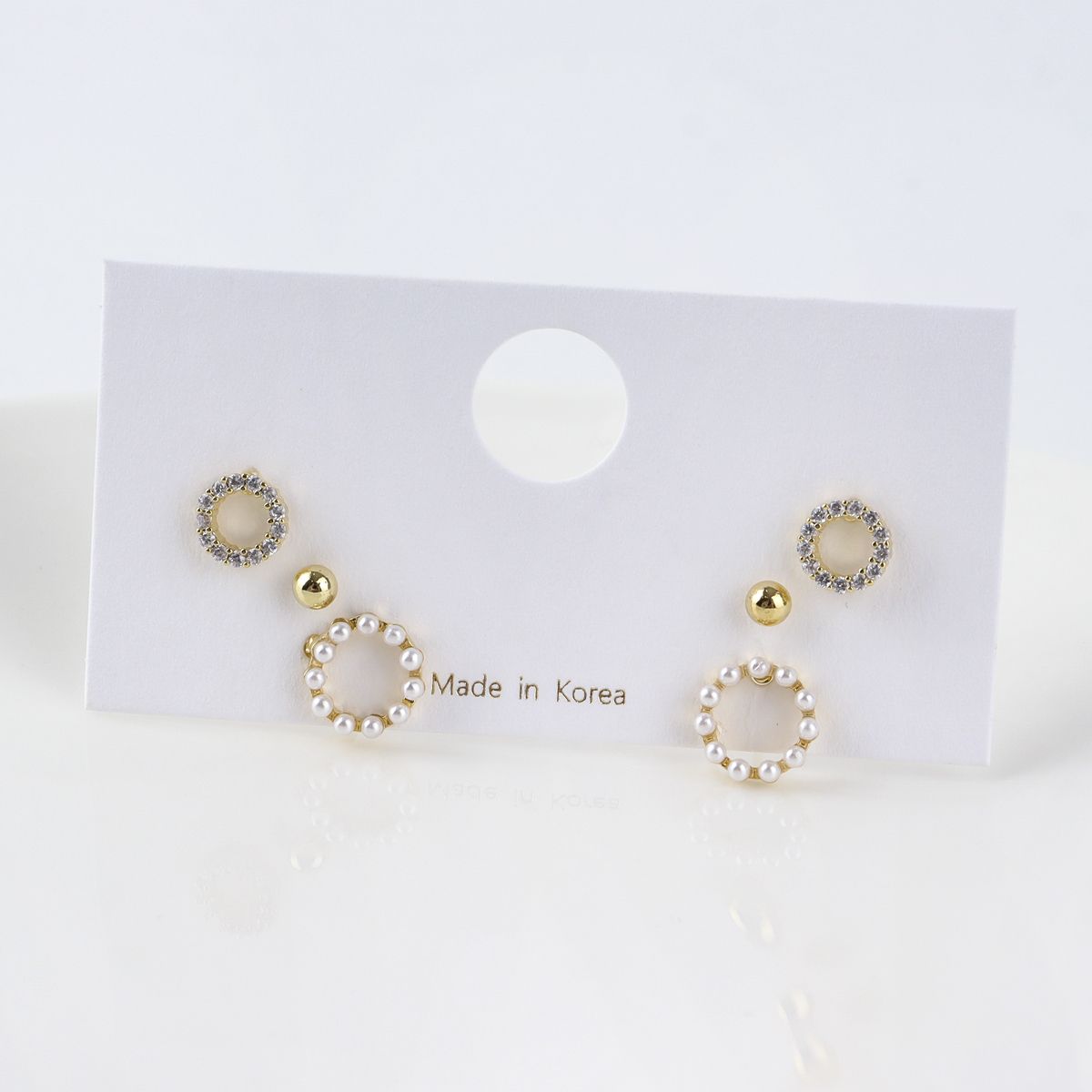 MochiThings: 6pcs Gold Ring Earring Set