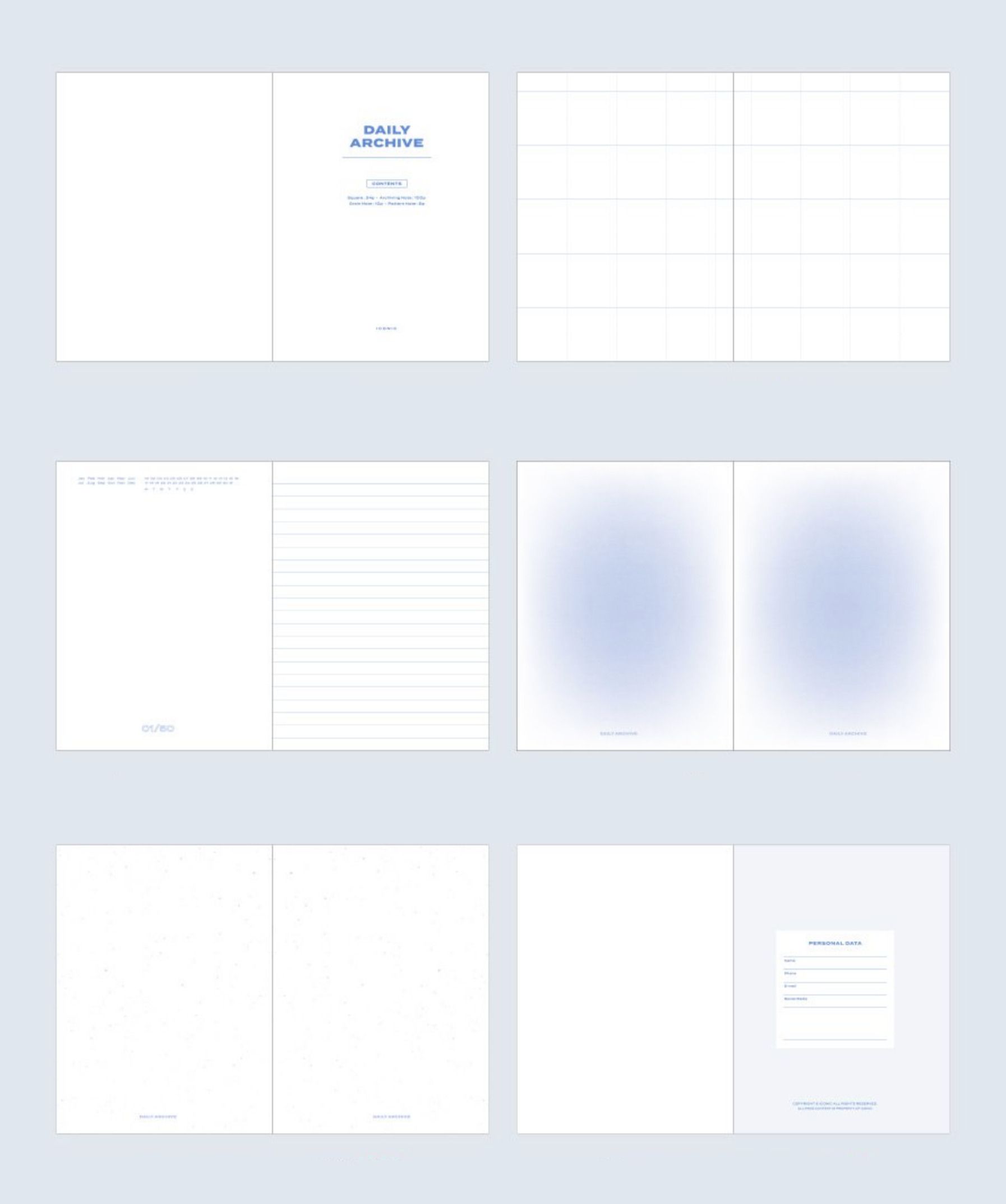 MochiThings: Daily Archive Spiral Notebook