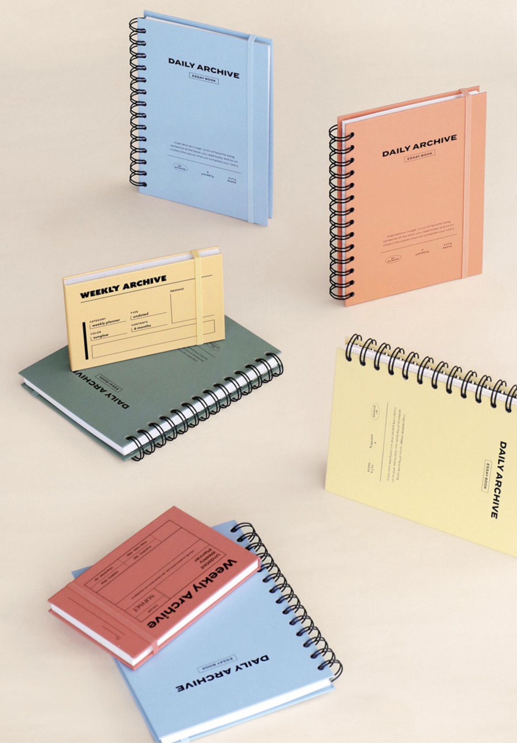 MochiThings: Daily Archive Spiral Notebook