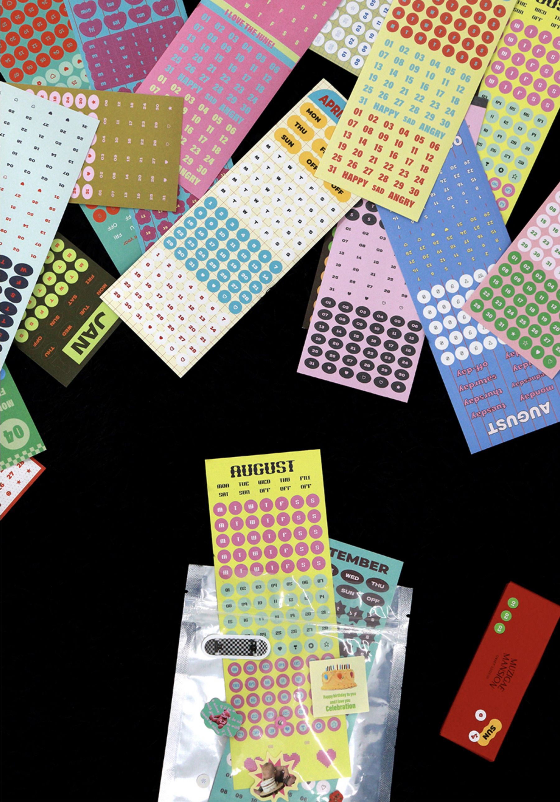 MochiThings: 24pcs Date Sticker Set