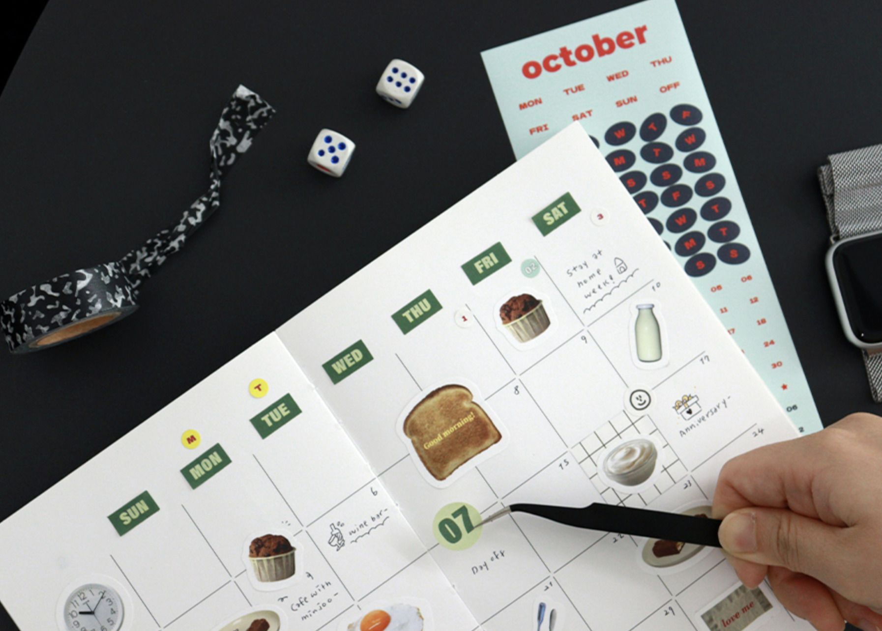 MochiThings: 24pcs Date Sticker Set