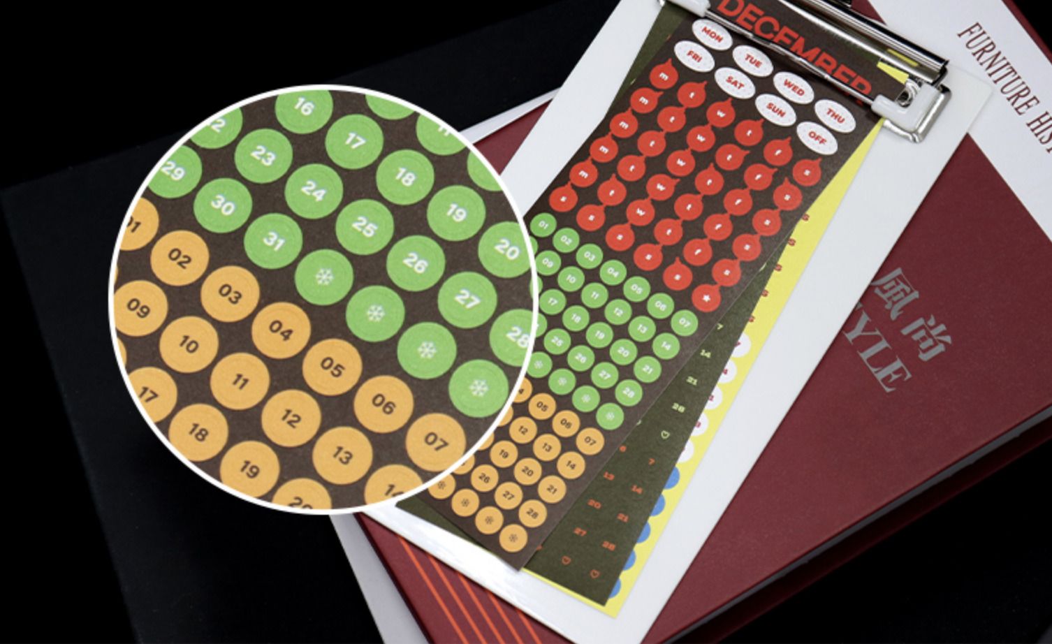 MochiThings: 24pcs Date Sticker Set