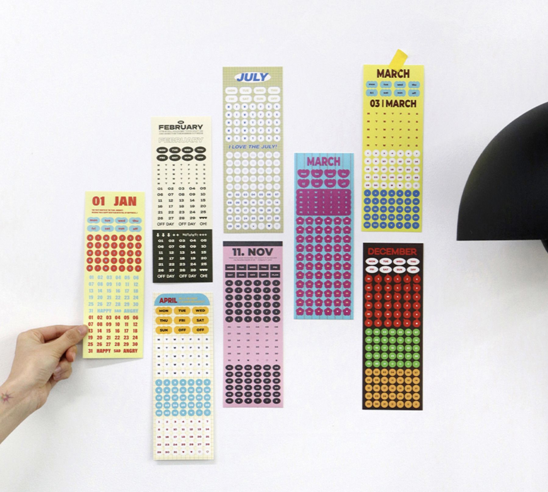 MochiThings: 24pcs Date Sticker Set