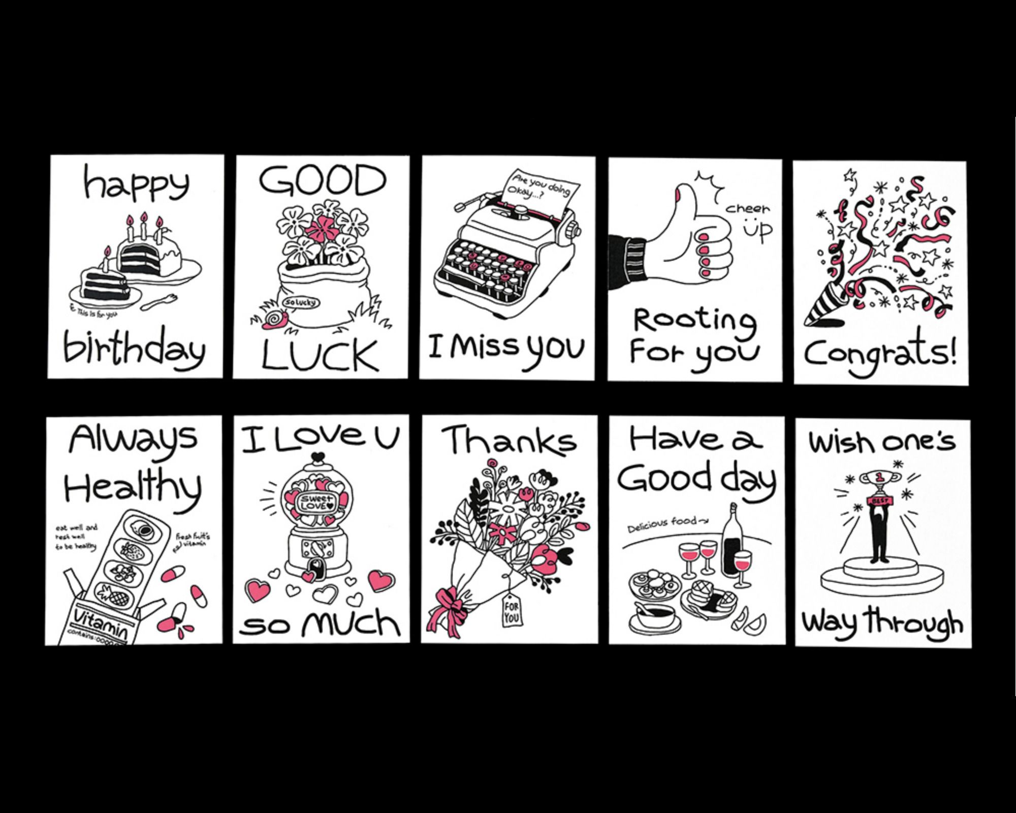 MochiThings: Drawing Message Postcard