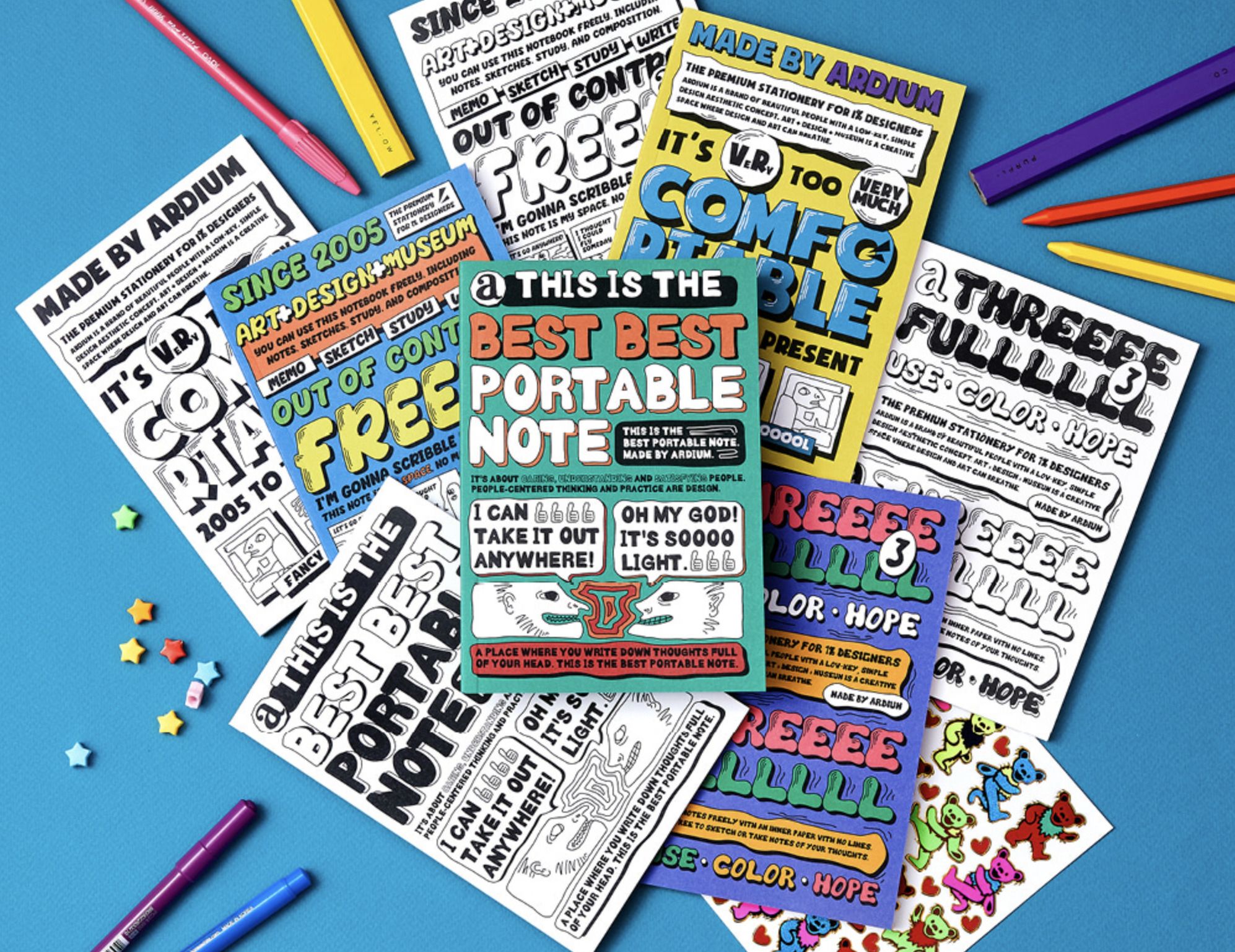 MochiThings: Comic Book Themed Plain Notebook