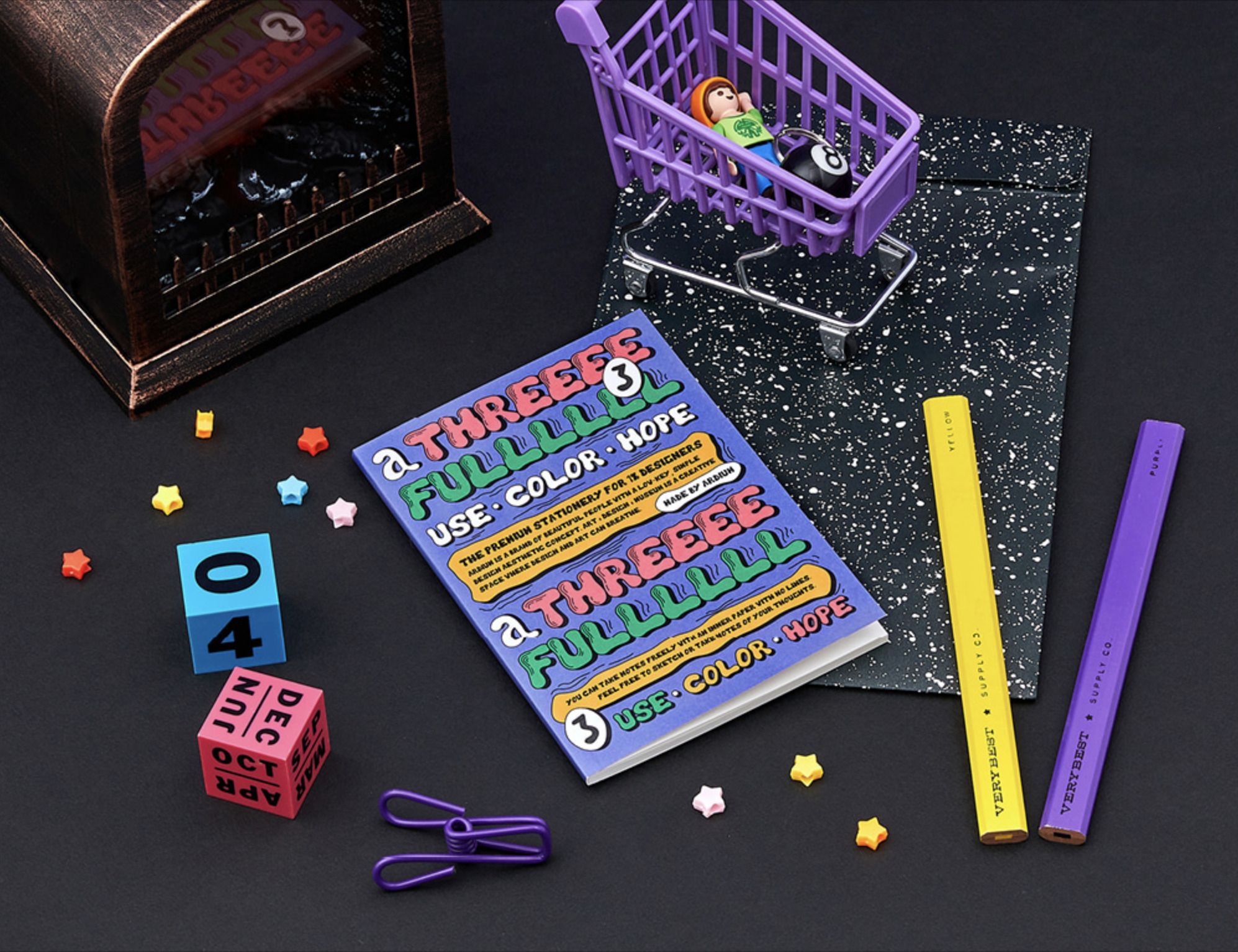 MochiThings: Comic Book Themed Plain Notebook