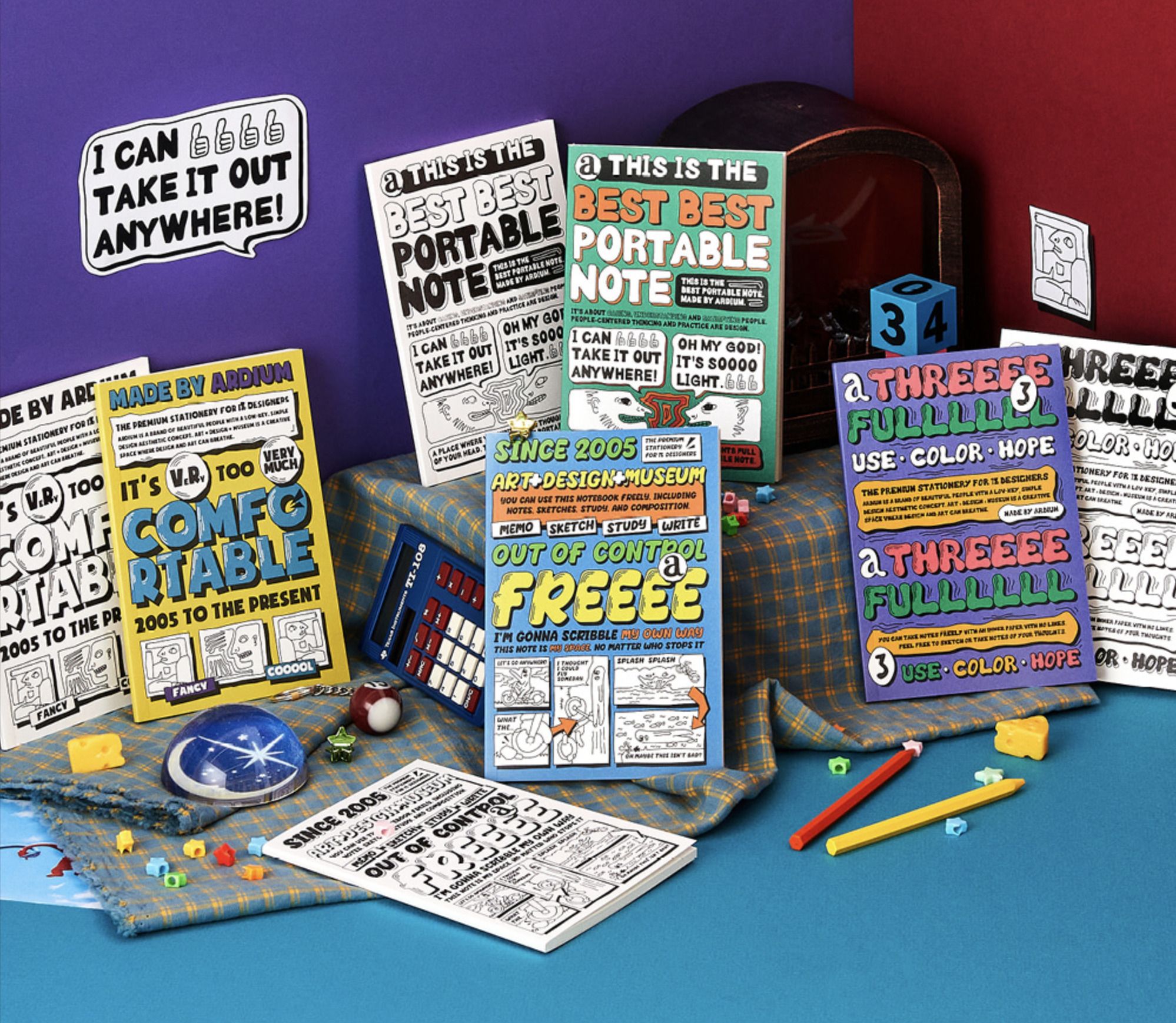 MochiThings: Comic Book Themed Plain Notebook