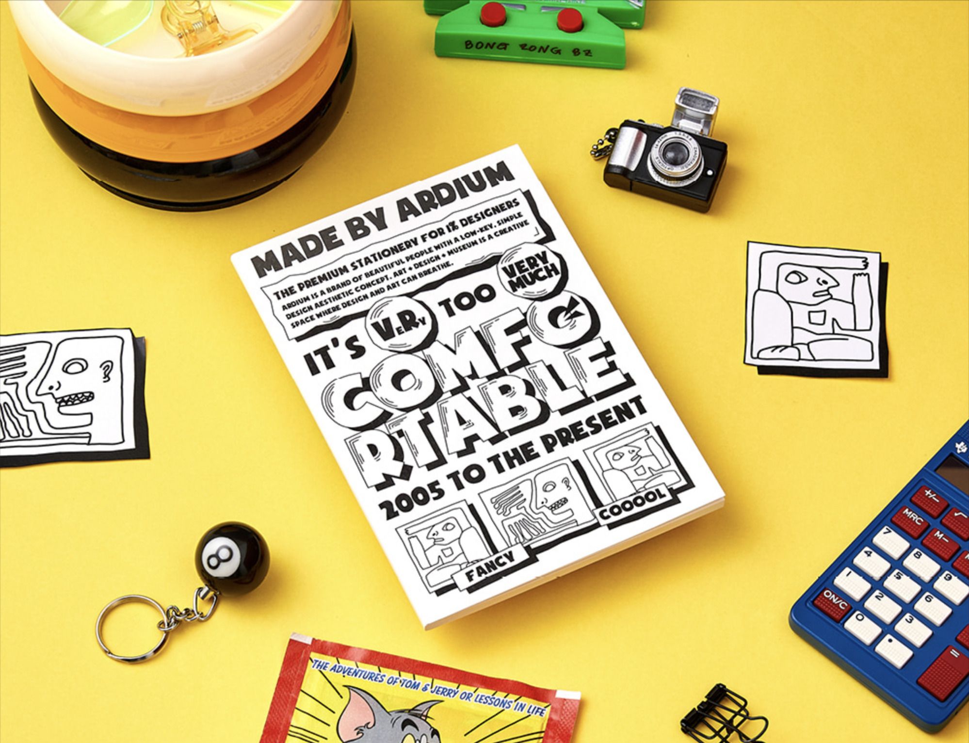 MochiThings: Comic Book Themed Plain Notebook