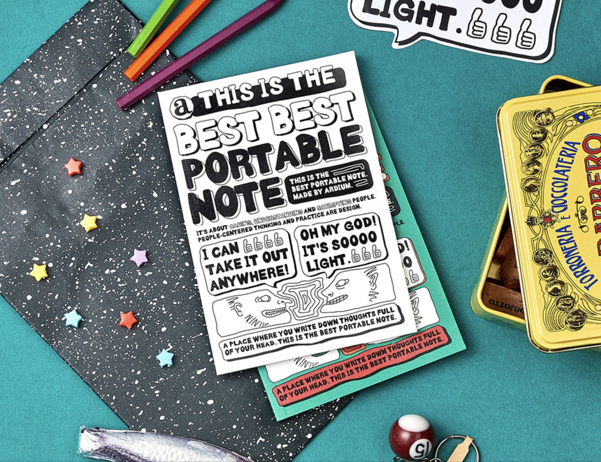 MochiThings: Comic Book Themed Plain Notebook