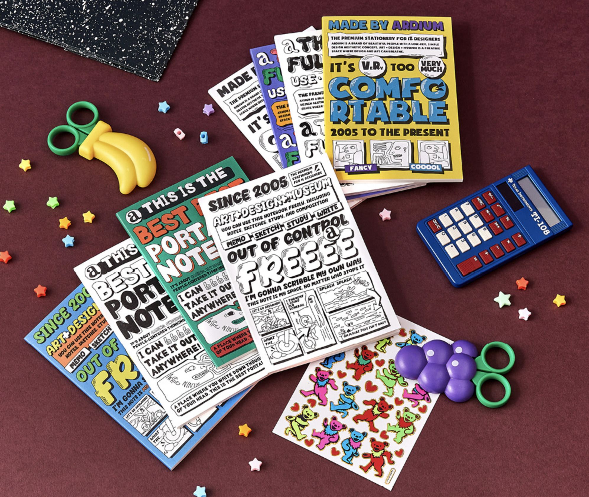 MochiThings: Comic Book Themed Plain Notebook