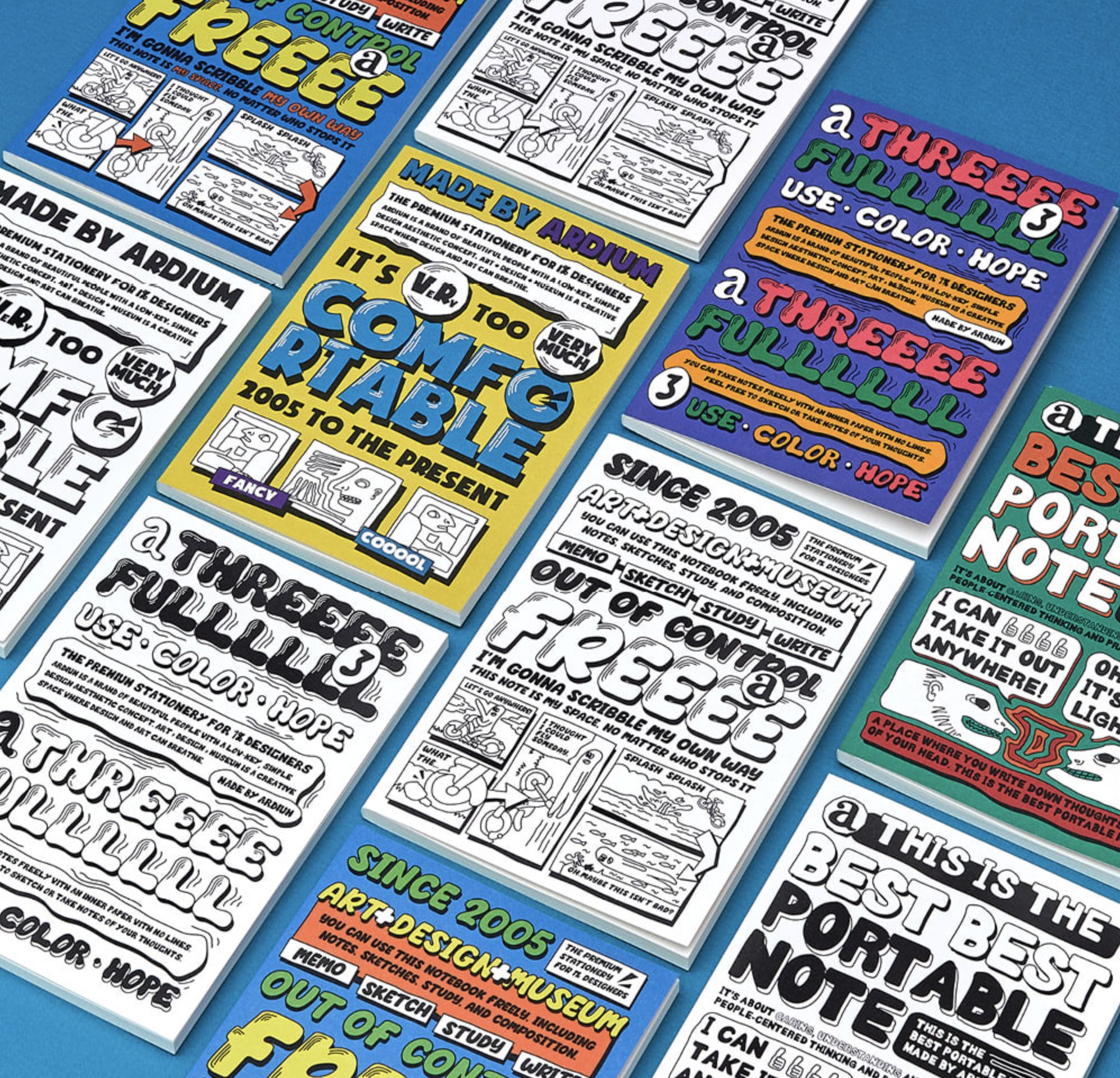 MochiThings: Comic Book Themed Plain Notebook