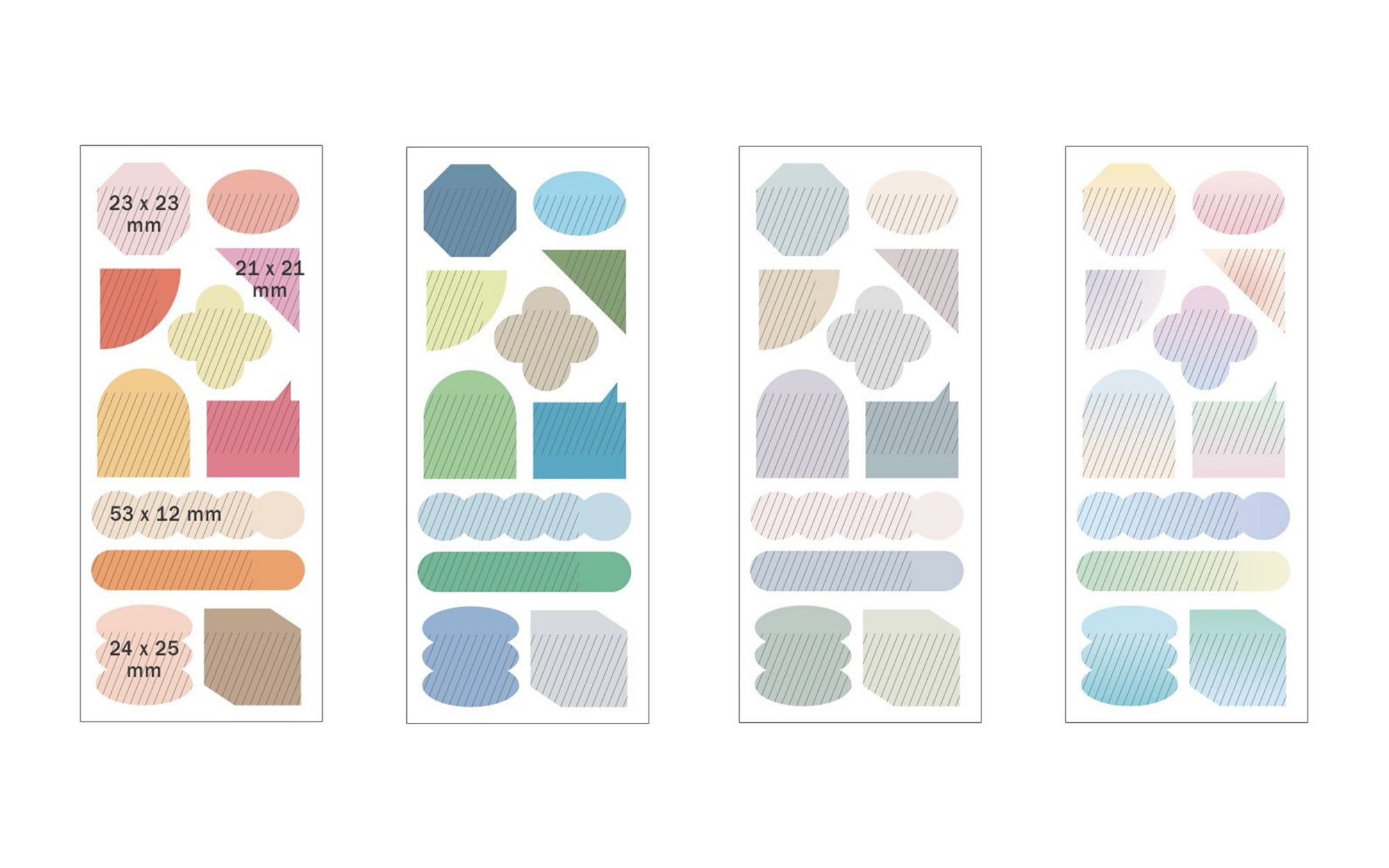 MochiThings: Shape Index Point Sticky Note Set