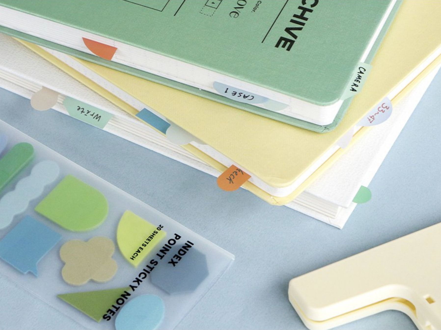 MochiThings: Shape Index Point Sticky Note Set