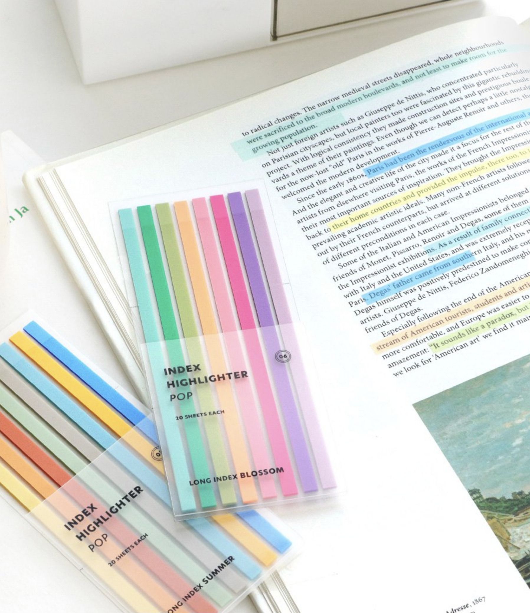 MochiThings: Pop Long Index Highlighter Sticky Note