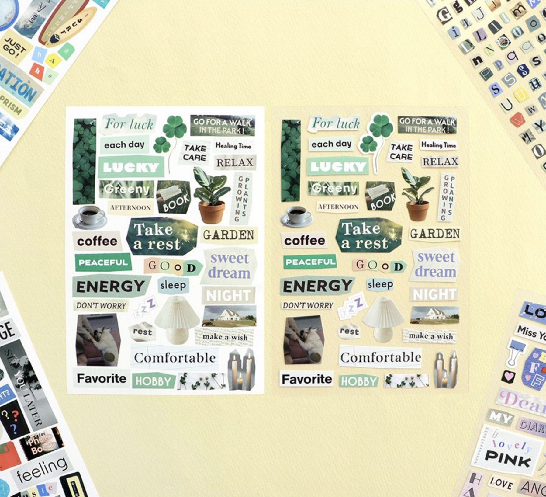 MochiThings: 6pcs Magazine Collage Sticker Set