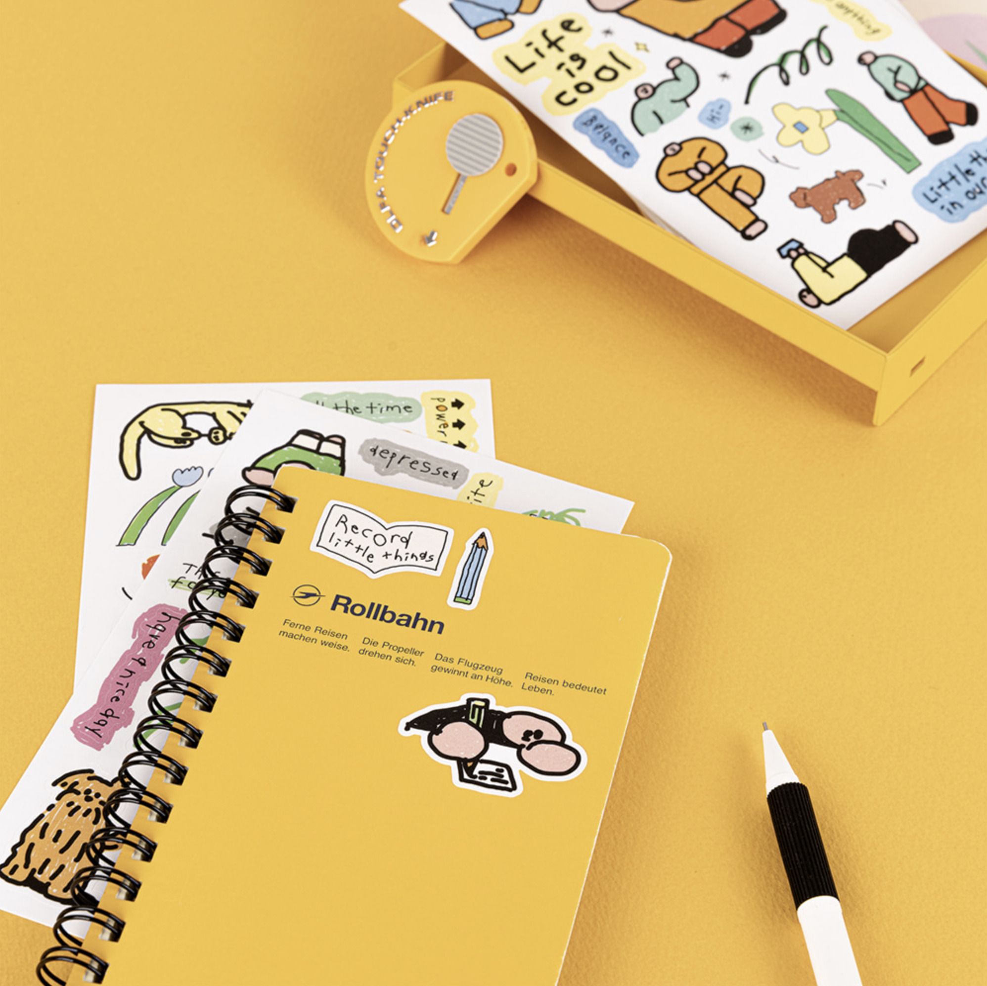 MochiThings: 8pcs Little Things Drawing Removable Sticker Set