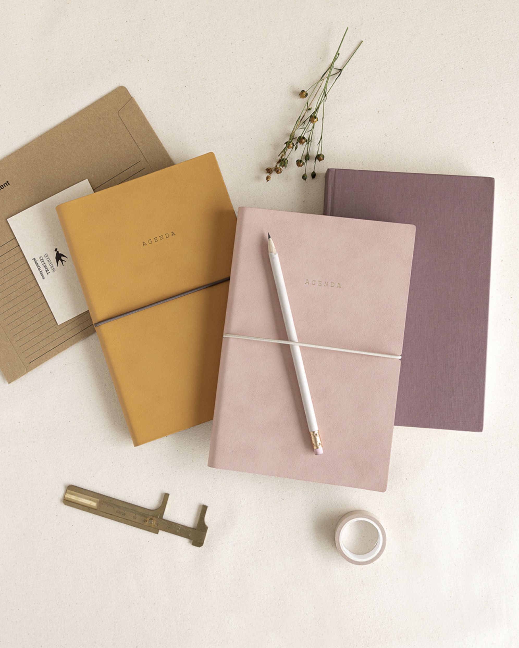 MochiThings: Large Agenda Lined Notebook v4