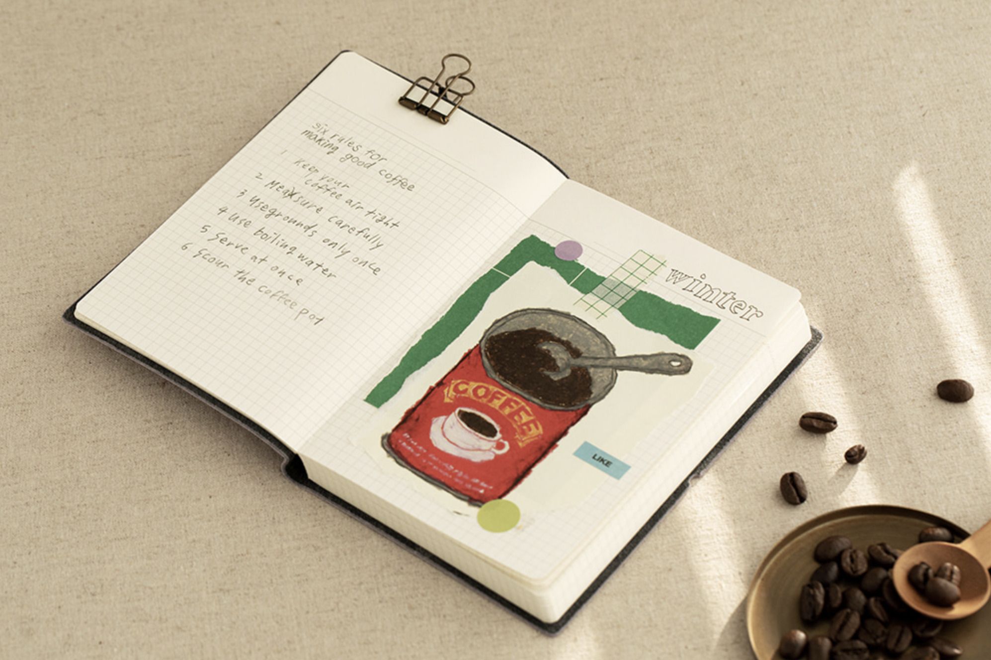 MochiThings: Small Agenda Grid Notebook v4