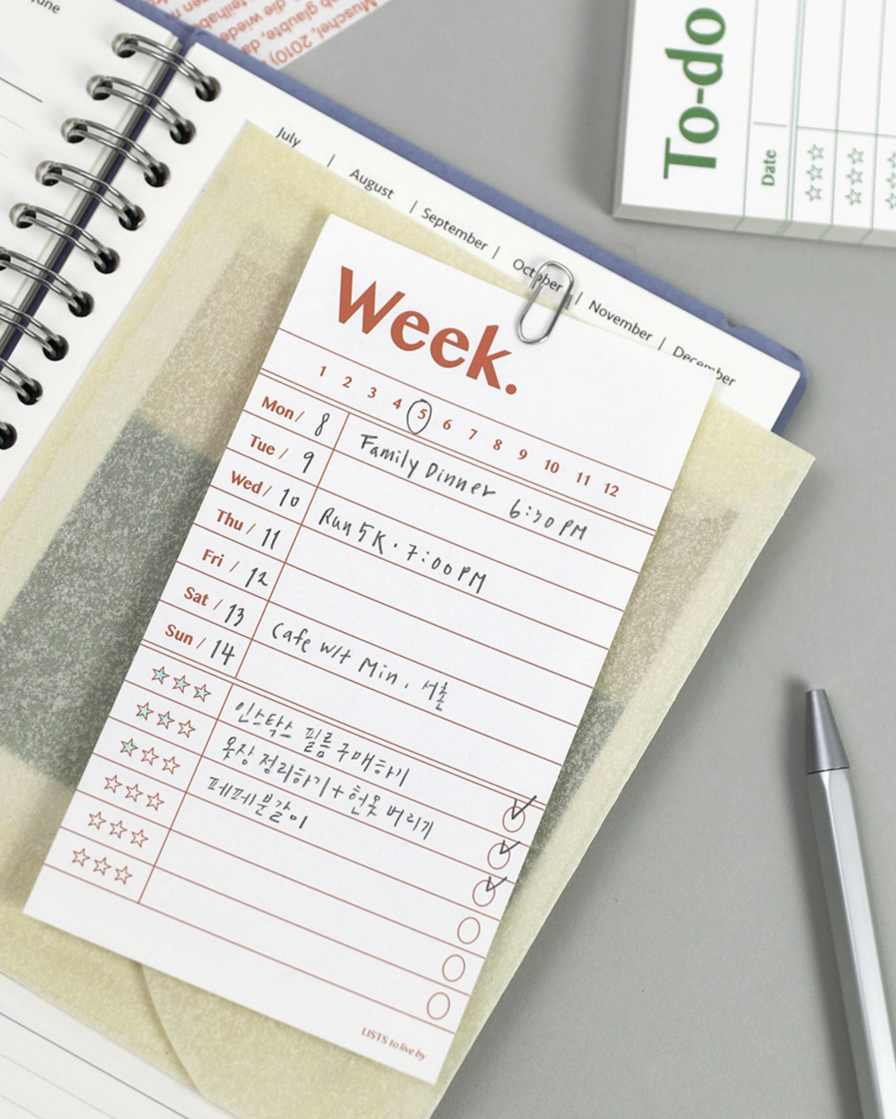 MochiThings: Live By Plan Memo Pad
