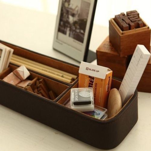 MochiThings: Leather Desk Organizer Tray v1