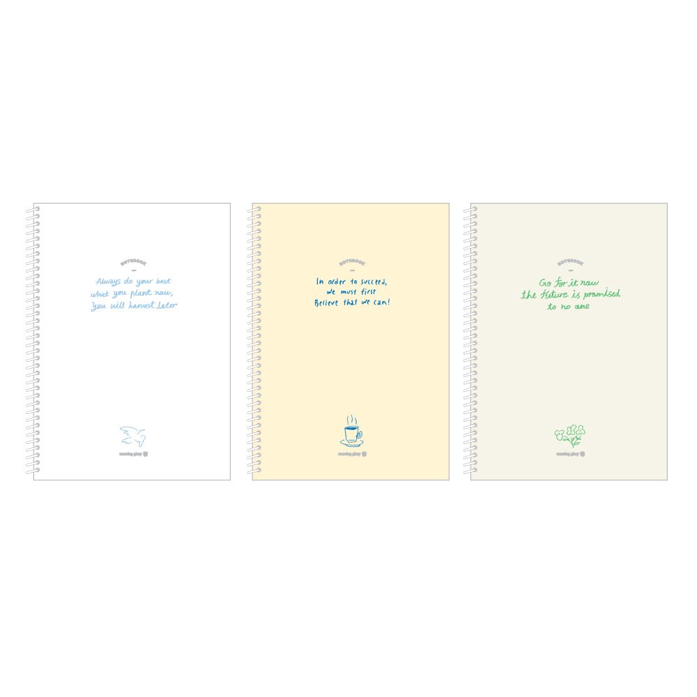 MochiThings: Large Lettering Spiral Lined Notebook