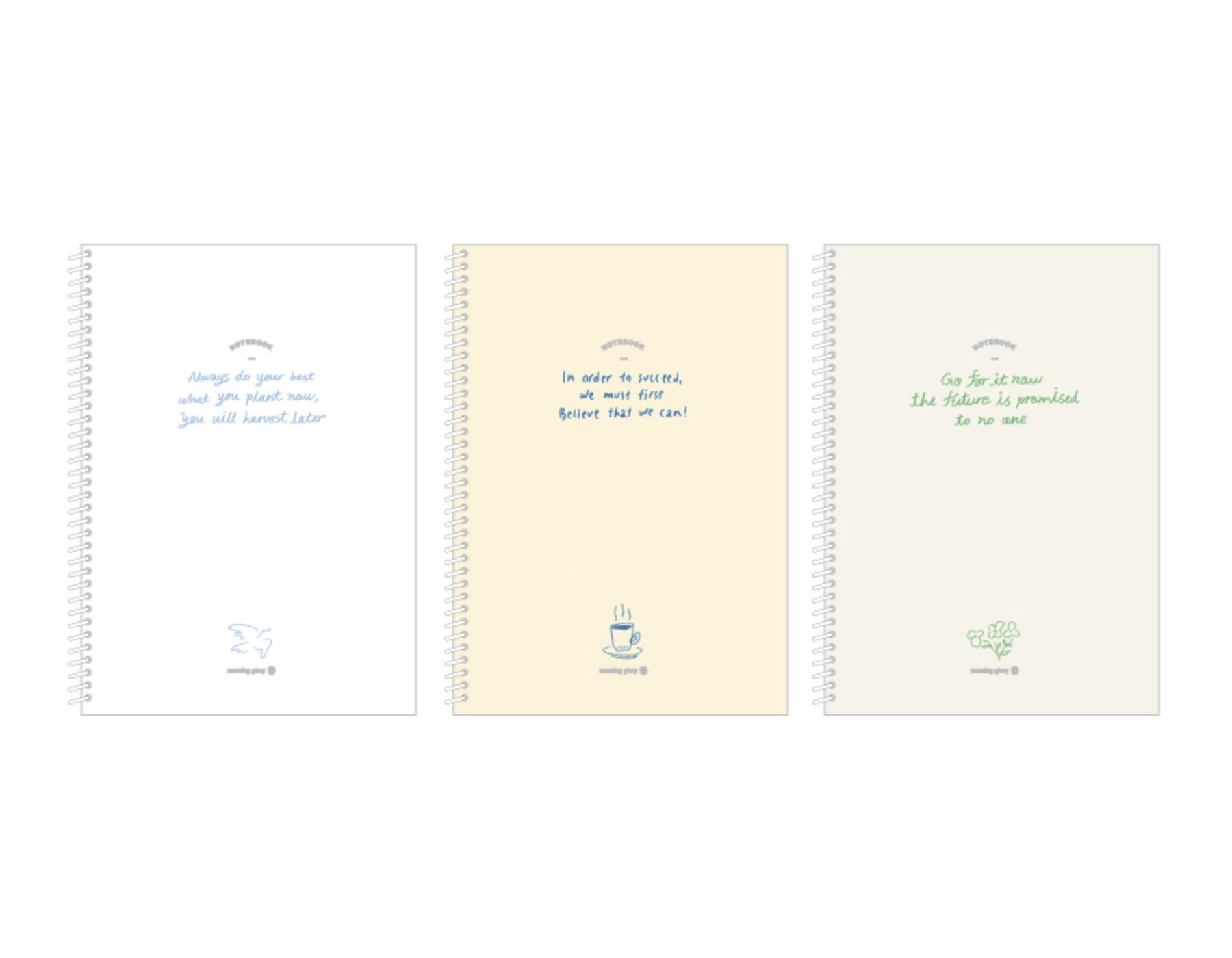 MochiThings: Large Lettering Spiral Lined Notebook