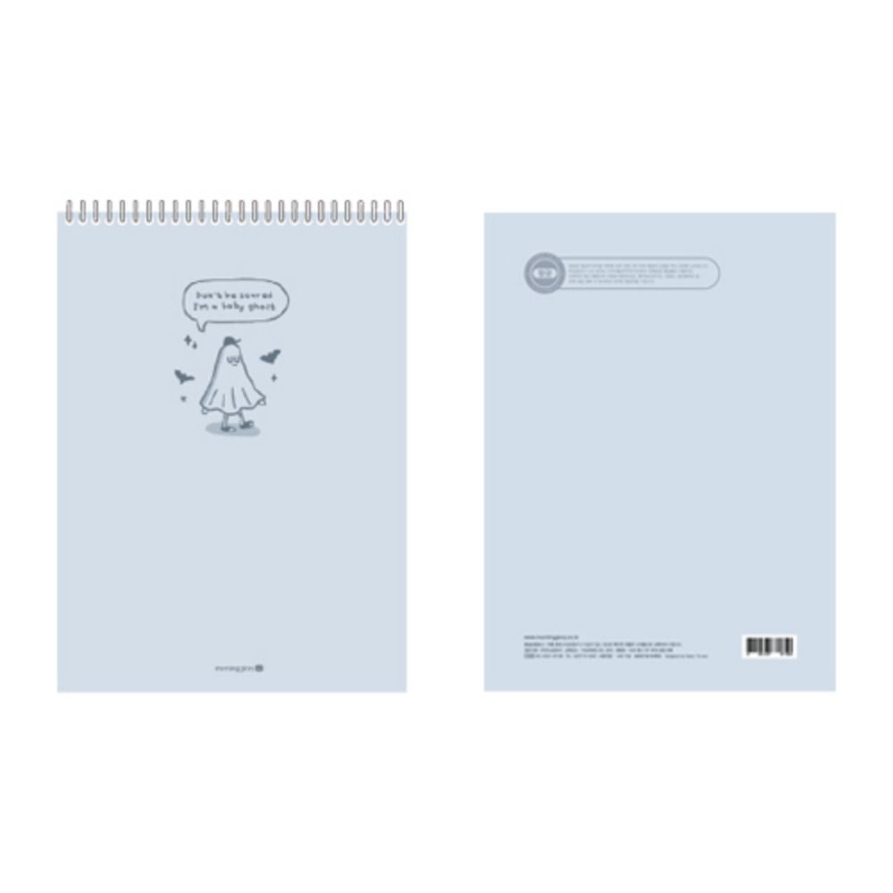 MochiThings: Large Ghost Top Bound Lined Notebook