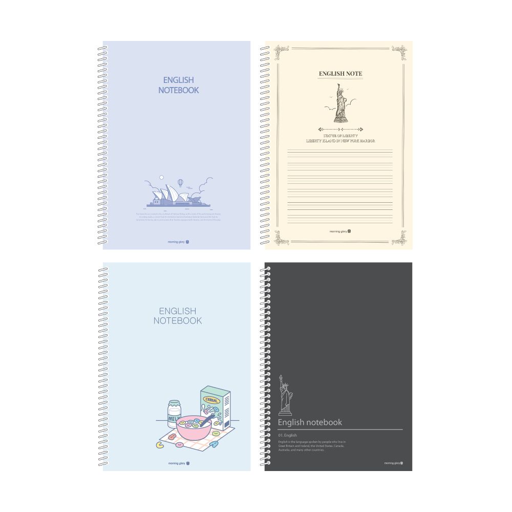 MochiThings: Large English Spiral Language Notebook