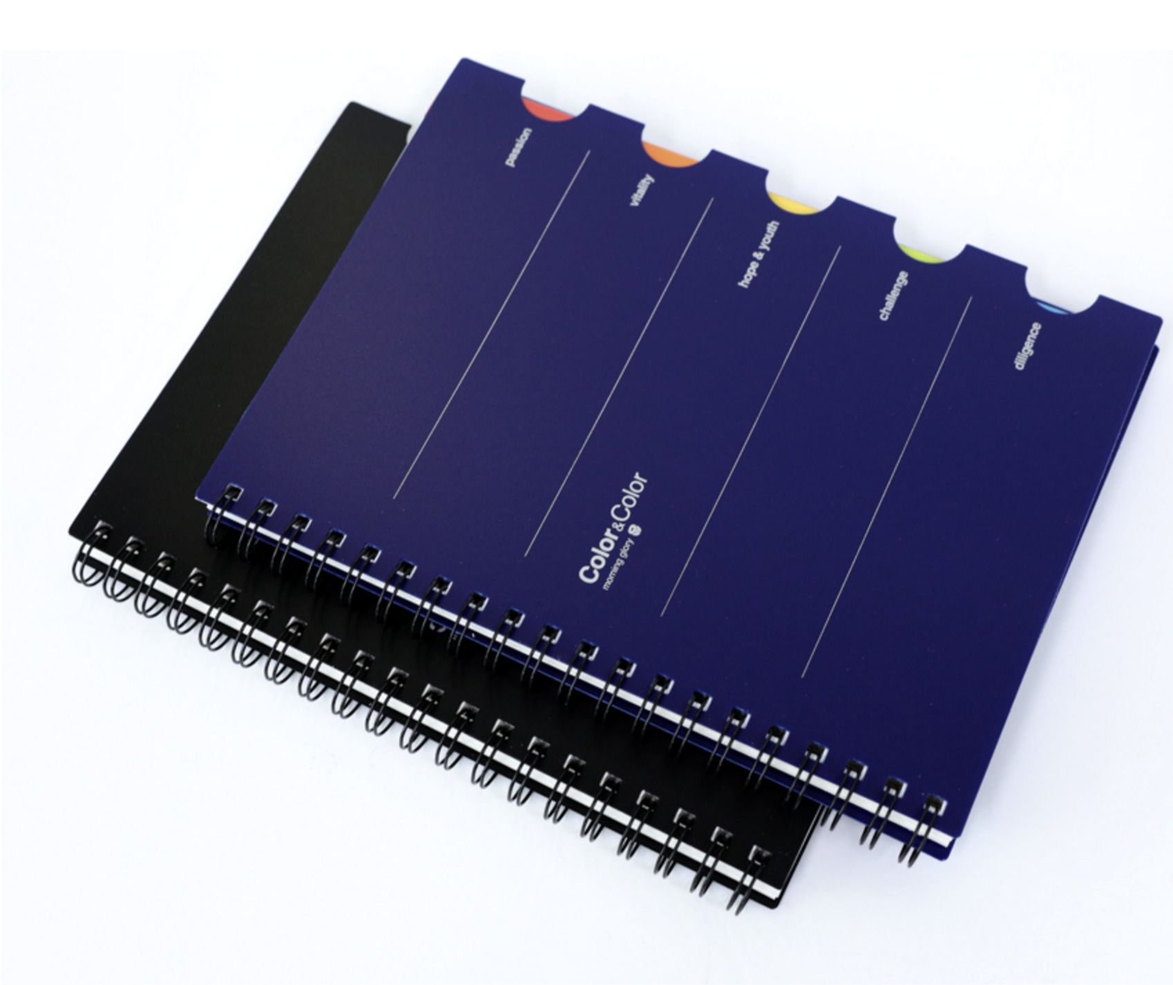 MochiThings: Colorful Index A5 Spiral Lined Notebook