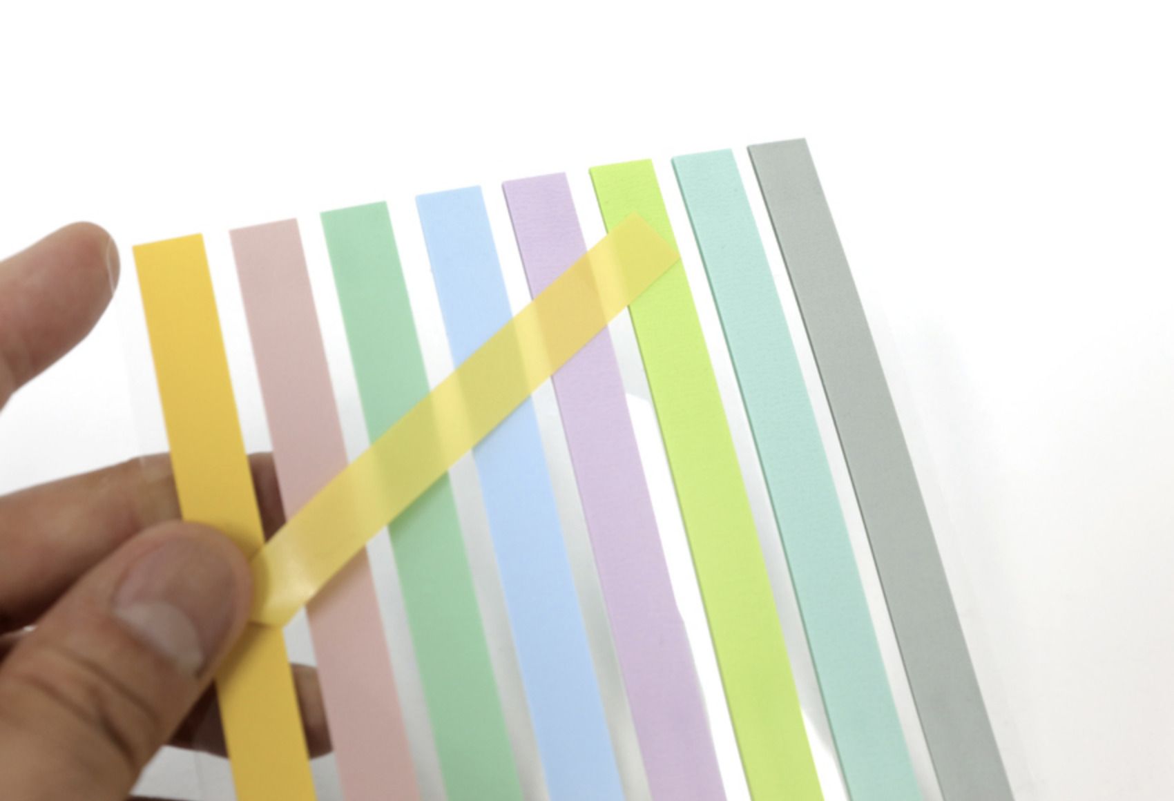 MochiThings: Long Colorful Highlighter Sticky Note Set