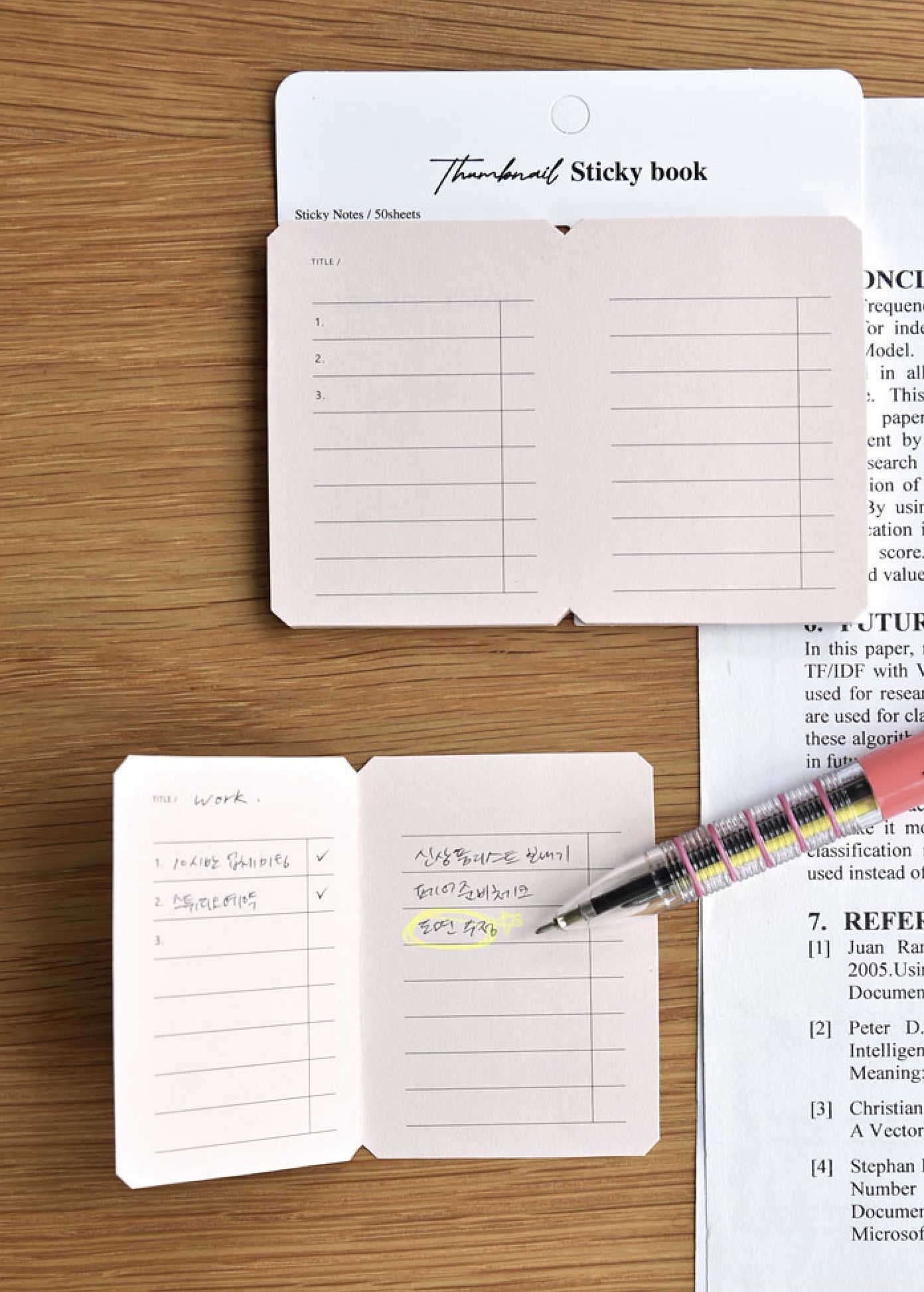 MochiThings: Thumbnail Foldable Book Sticky Note