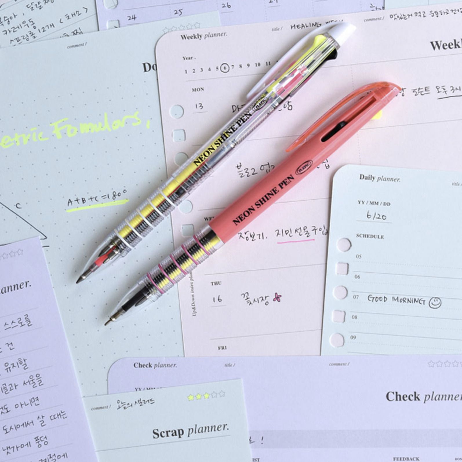 MochiThings: Neon Shine 3 Color Pen