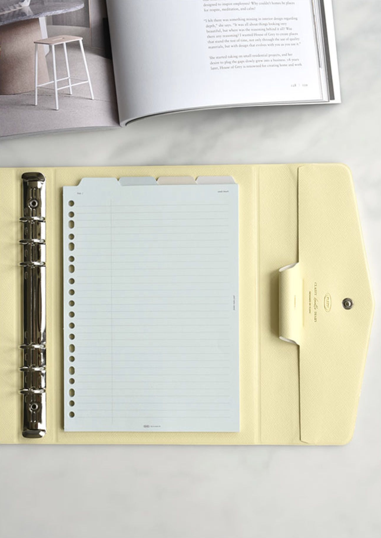 MochiThings: Classy Gentle 6 Ring A5 Binder