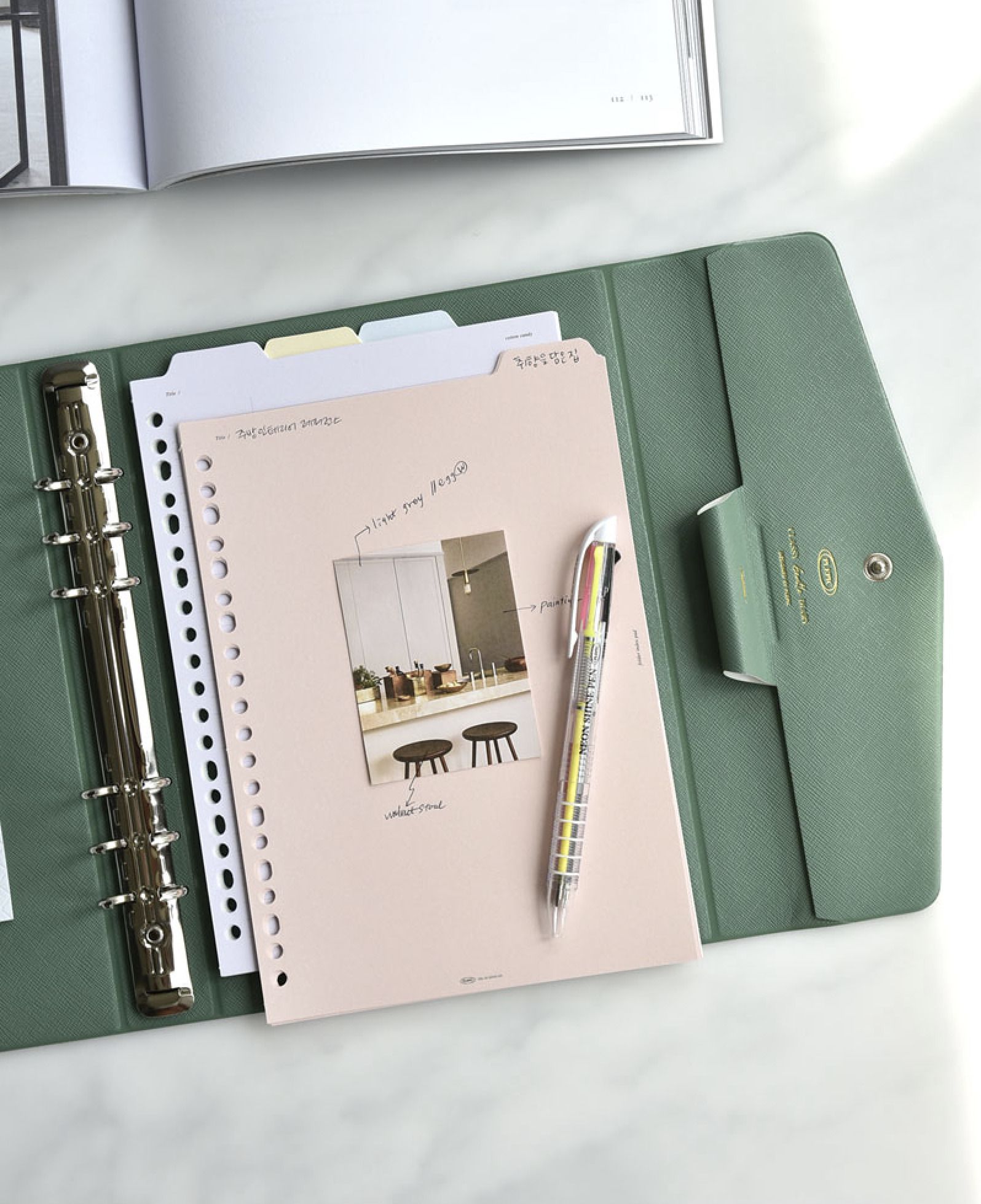 MochiThings: Classy Gentle 6 Ring A5 Binder